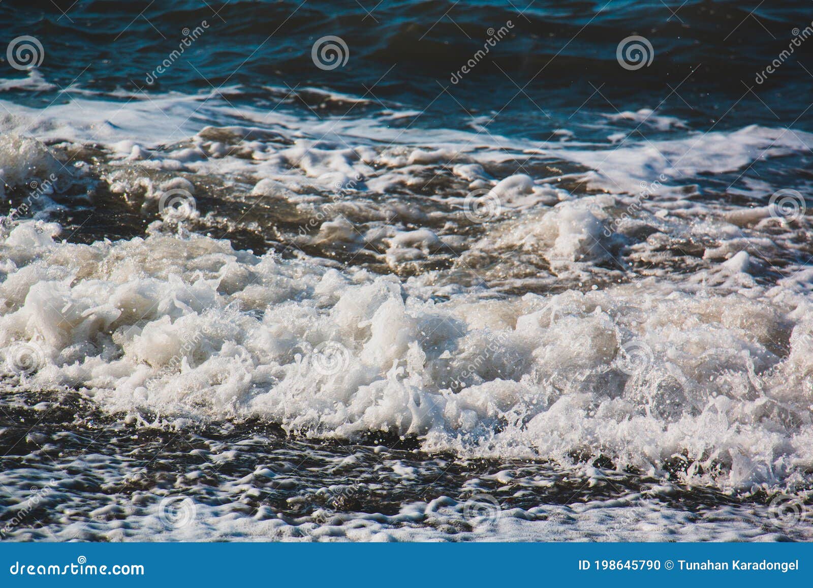 Wave hitting the beach stock photo. Image of coral, nature - 198645790