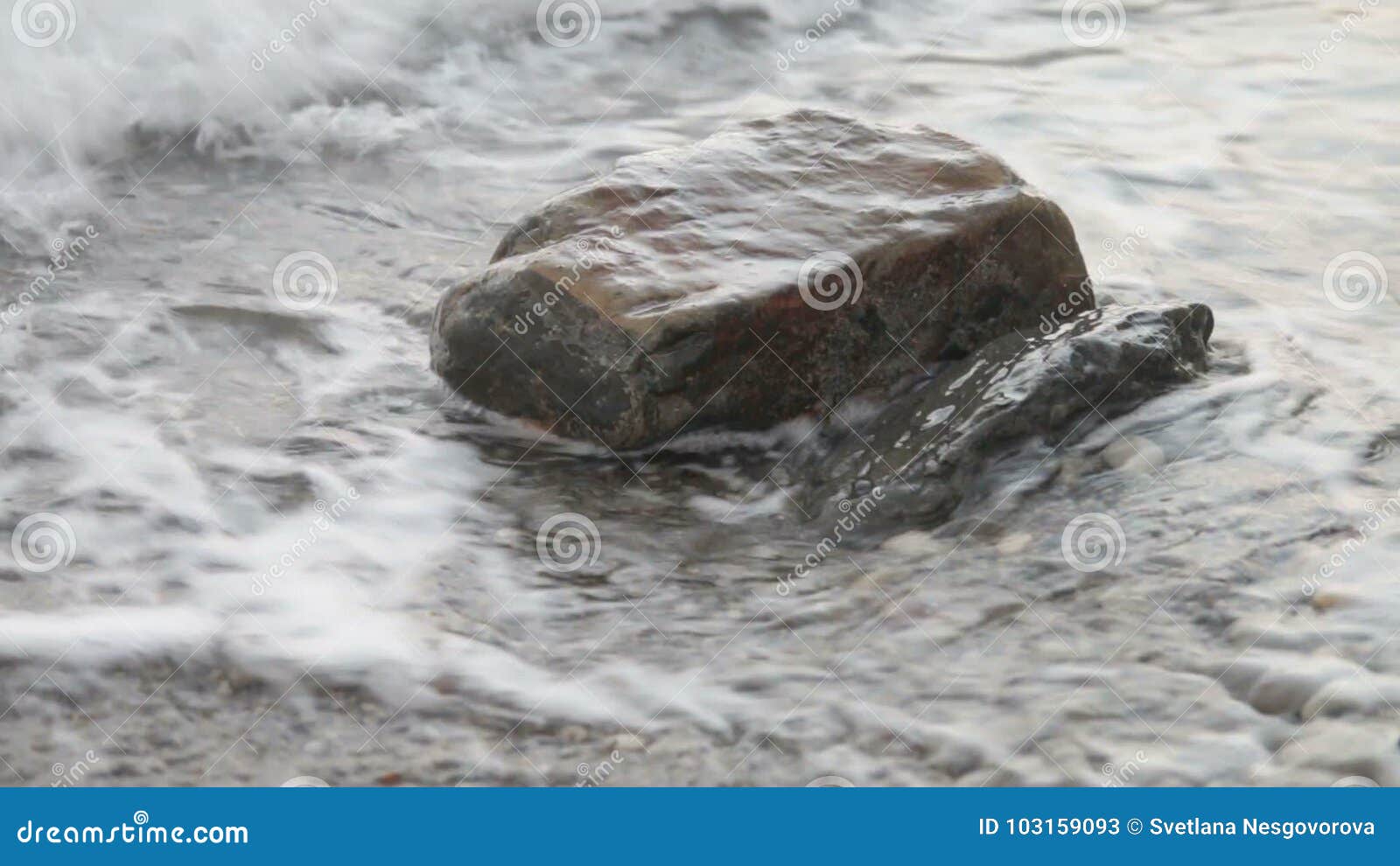 Wave Hitting the Stone and Splash Stock Video - Video of power, break ...