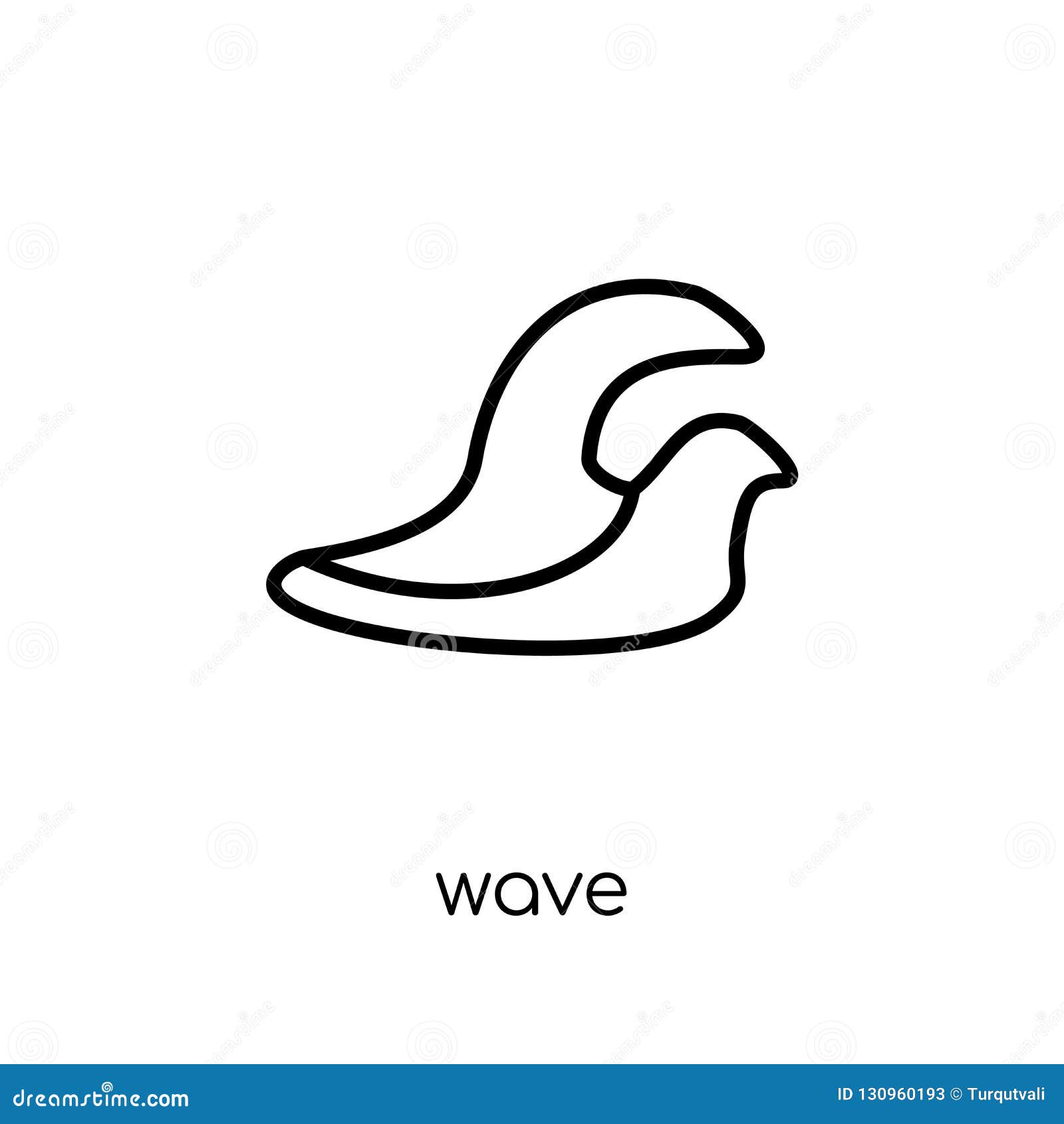 Wave icon from collection. stock vector. Illustration of pattern ...