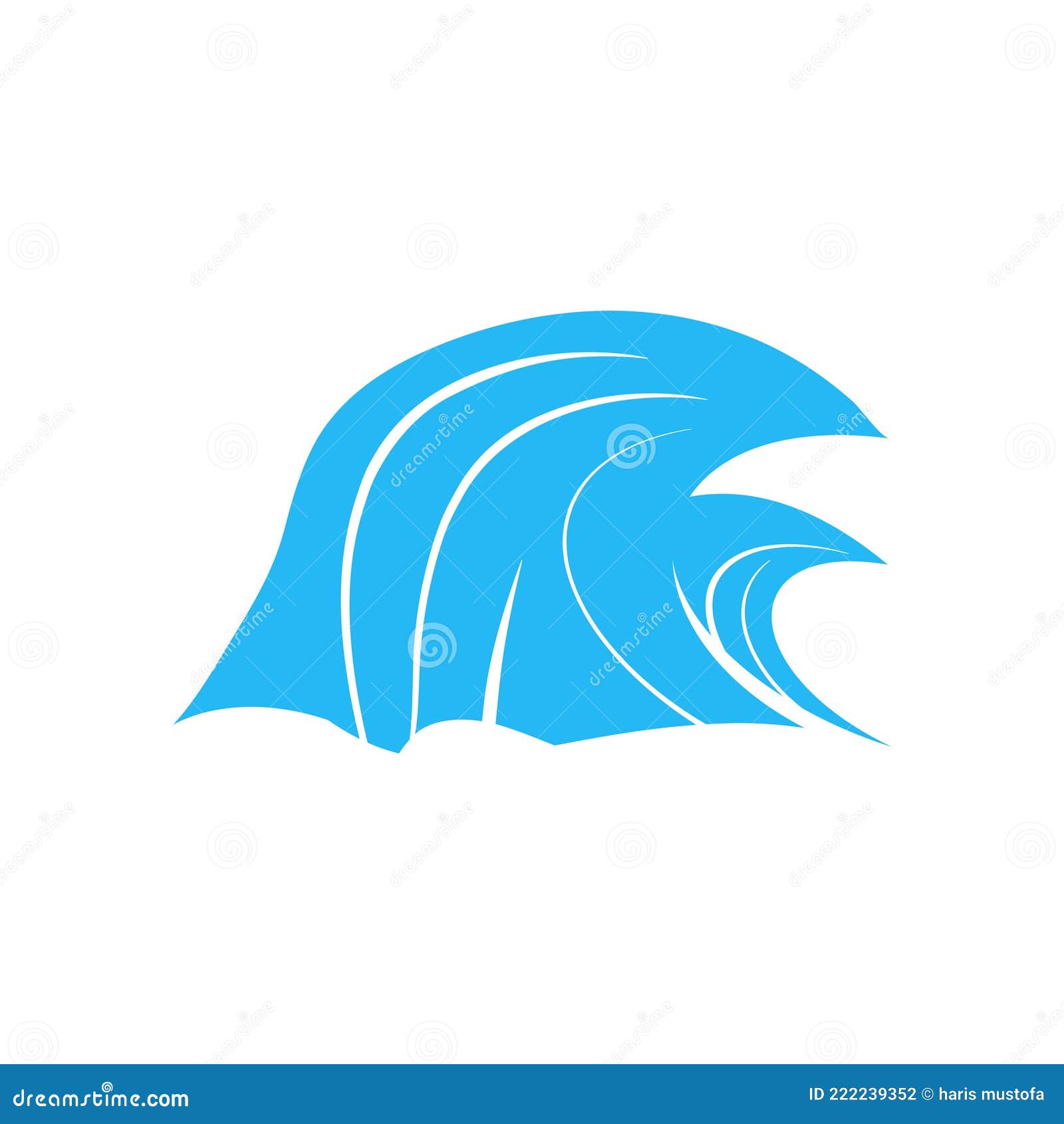 Wave Icon Design Template Vector Isolated Illustration Stock Vector ...
