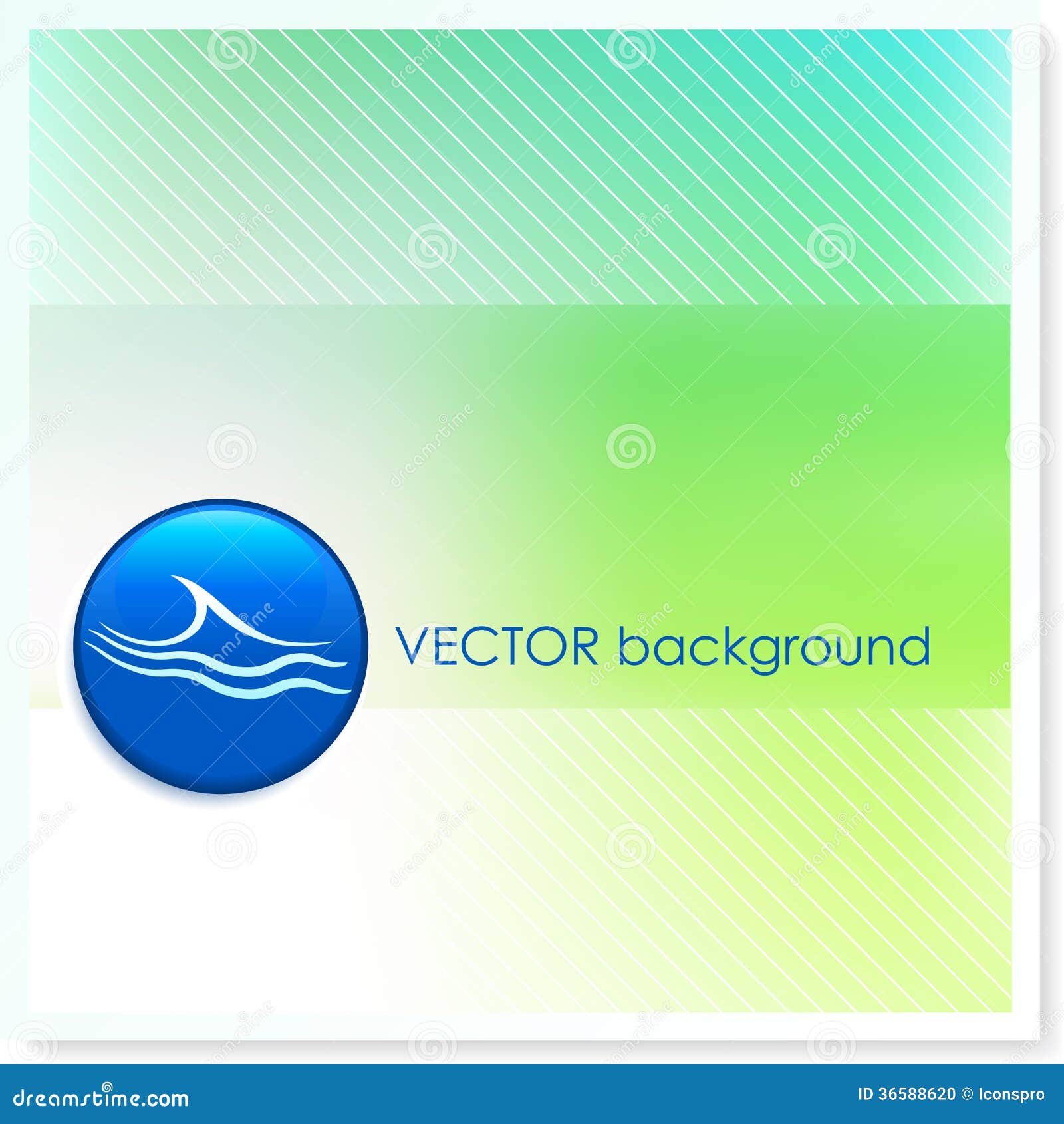 Wave Icon Internet Button on Vector Background Stock Illustration ...