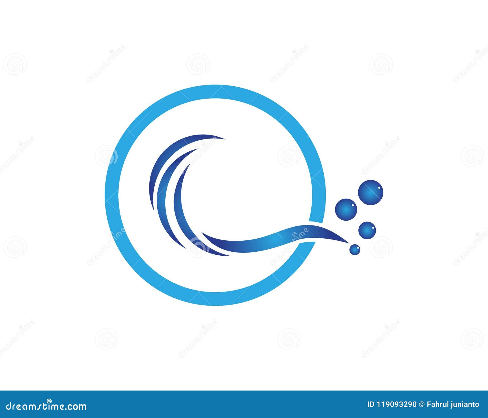 Wave Icon Logo Vector Template Stock Vector - Illustration of abstract ...