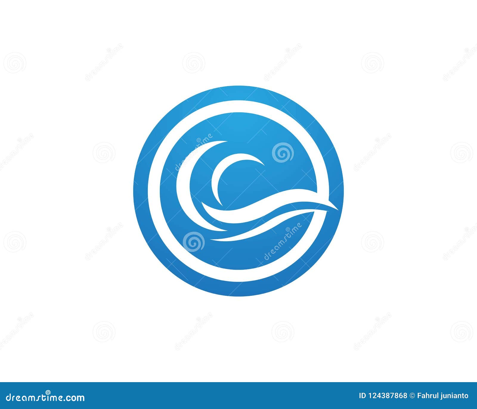 Wave Icon Logo Vector Template Stock Vector - Illustration of design ...