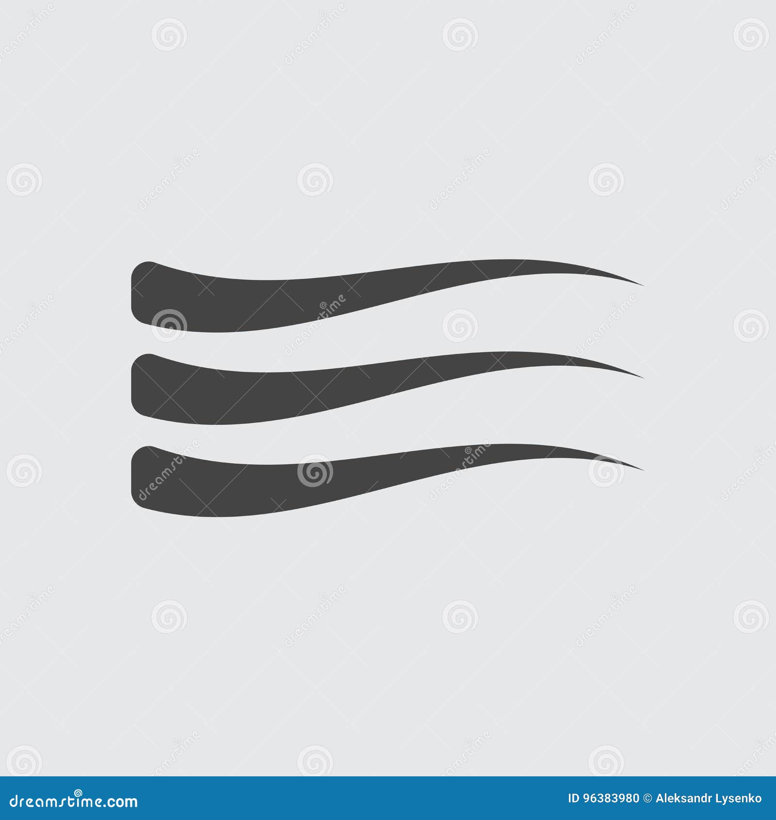 Wave Icon vector flat stock vector. Illustration of nature - 96383980