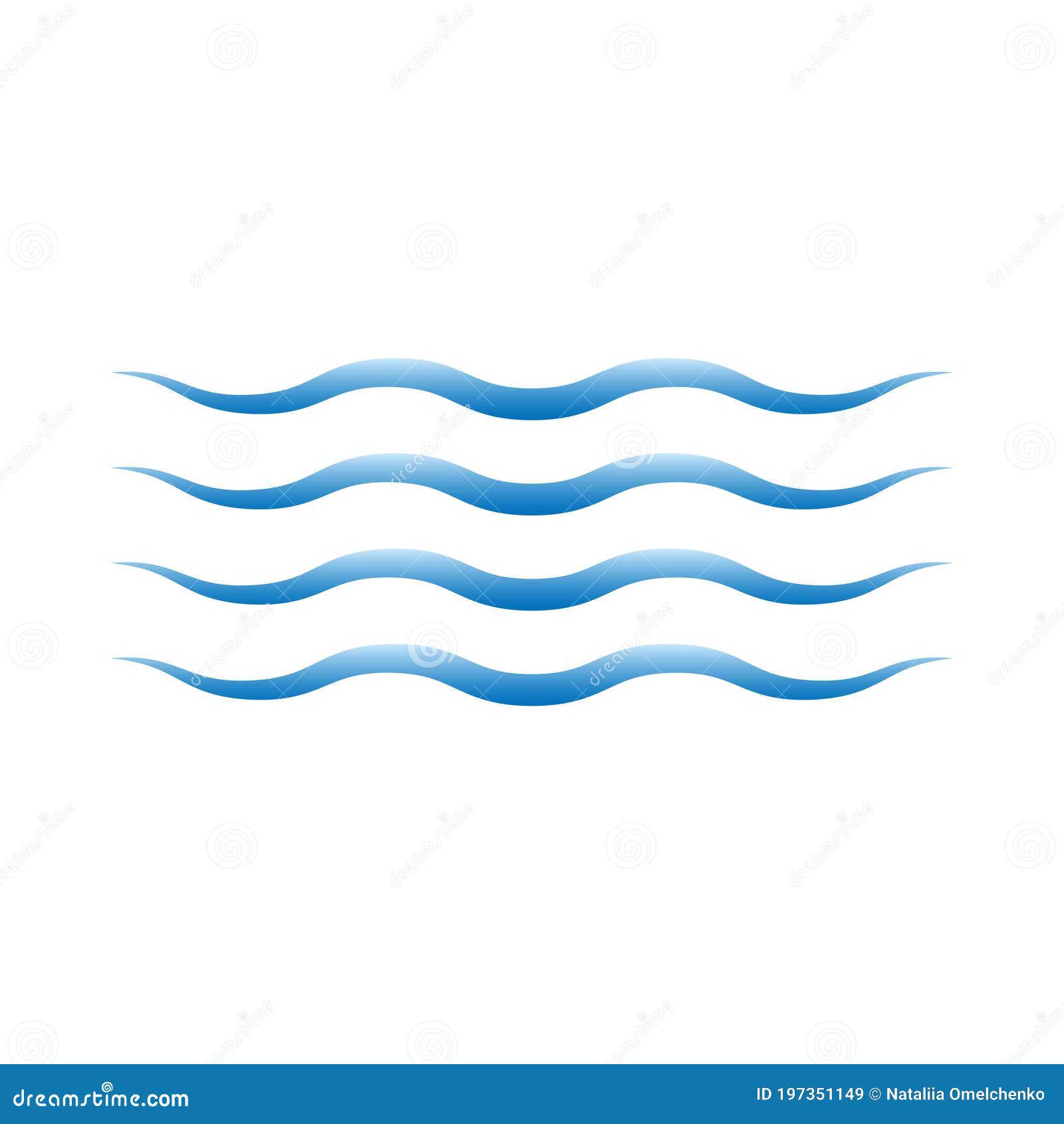 Wave Icon on White Background,vector Illustration Stock Illustration ...