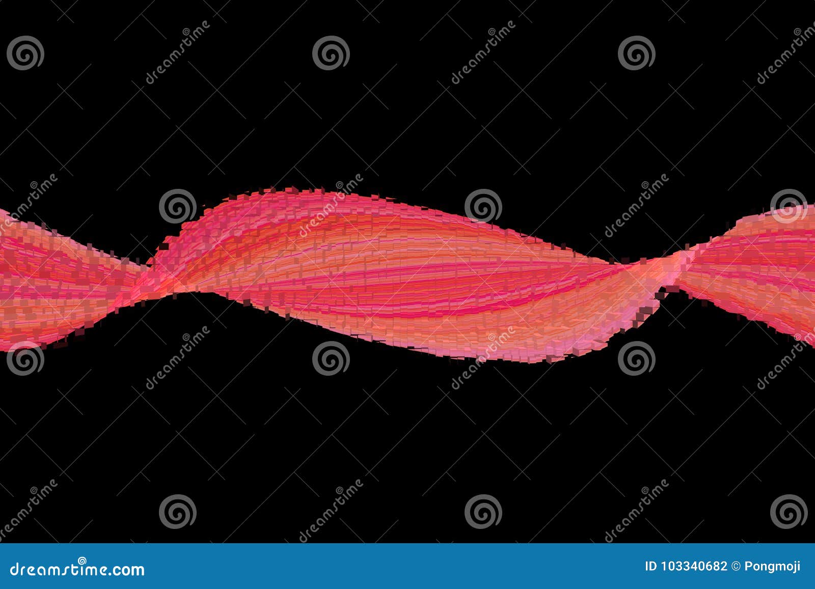 Wave abstract 3d stock illustration. Illustration of power - 103340682