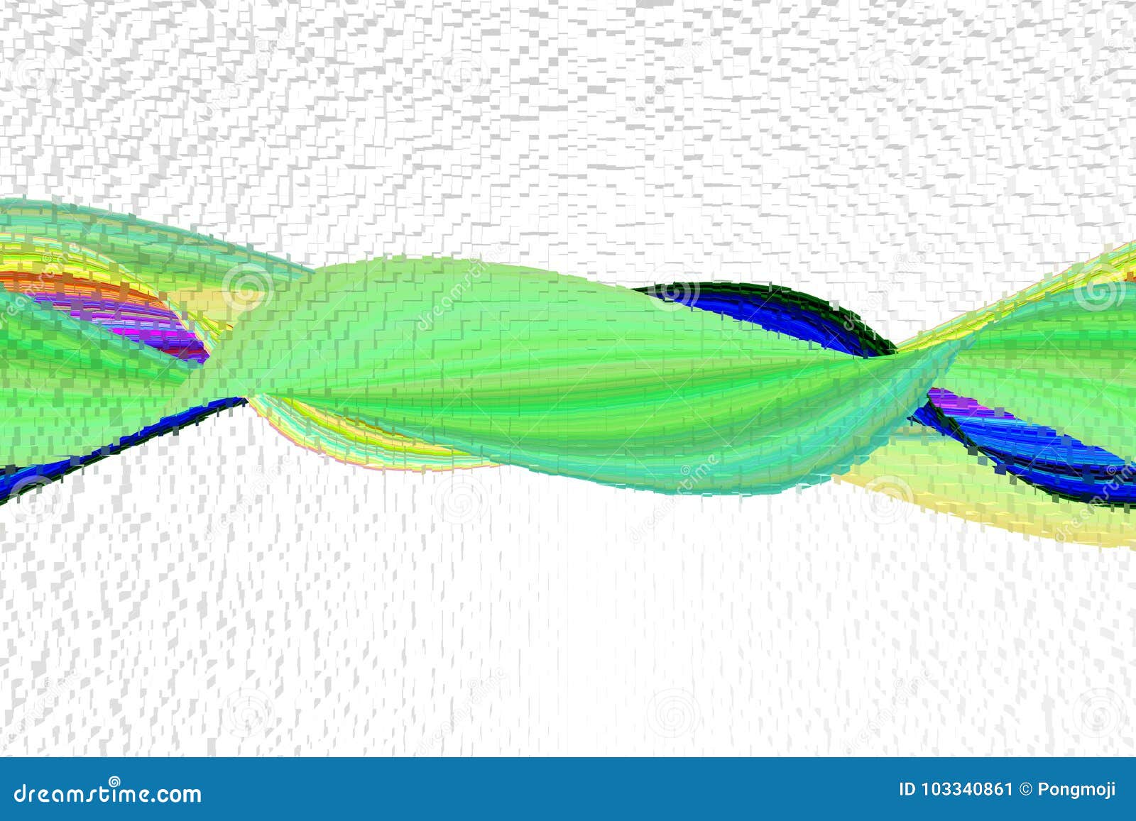 Wave abstract 3d stock illustration. Illustration of backdrop - 103340861