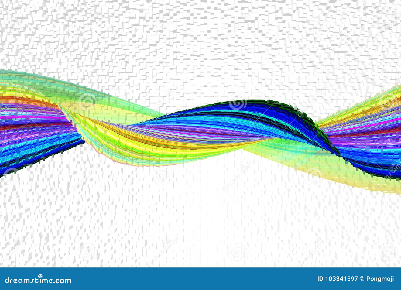 Wave abstract 3d stock illustration. Illustration of motion - 103341597