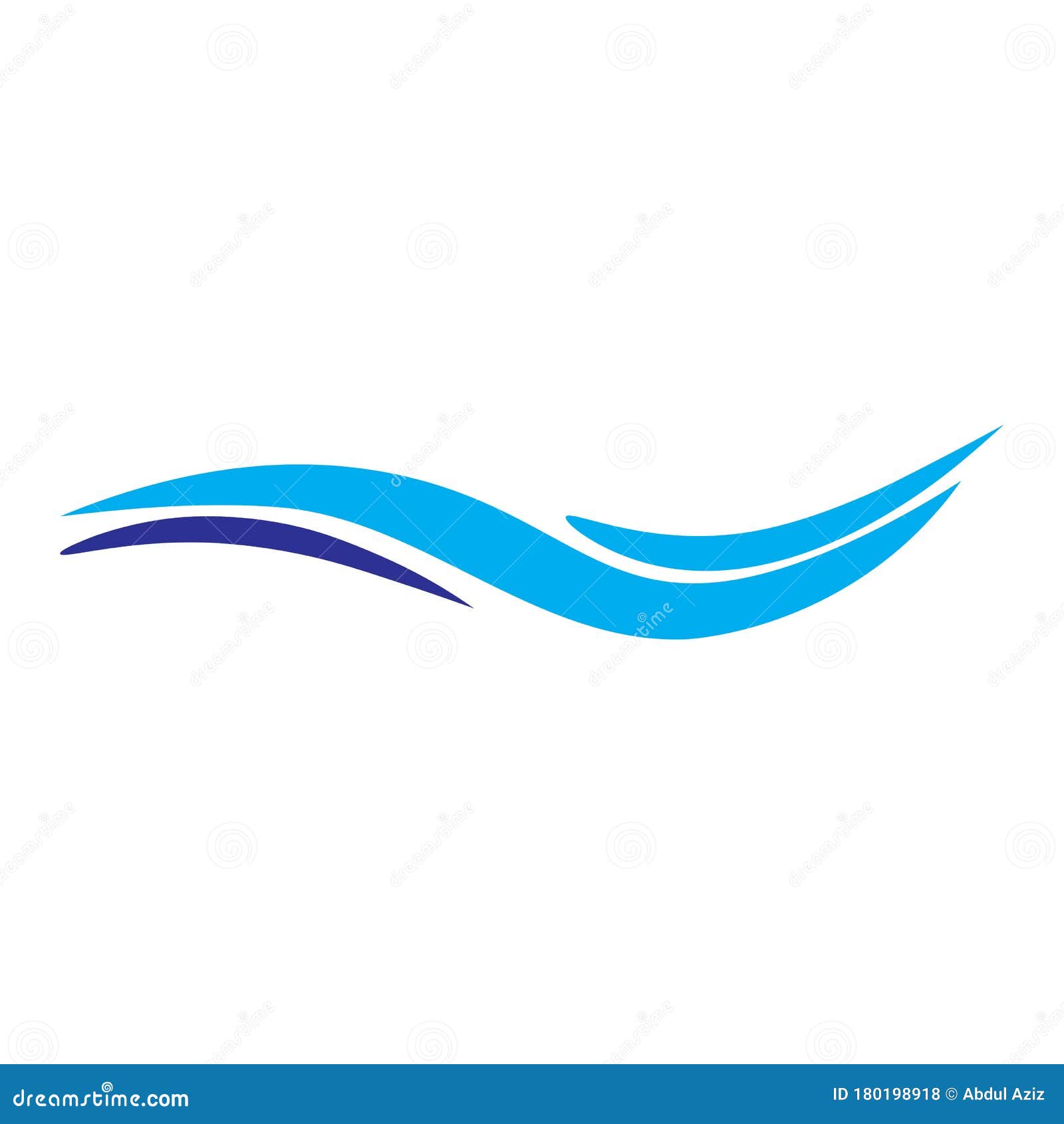 Wave Illustration Logo Vector Stock Vector - Illustration of vector ...