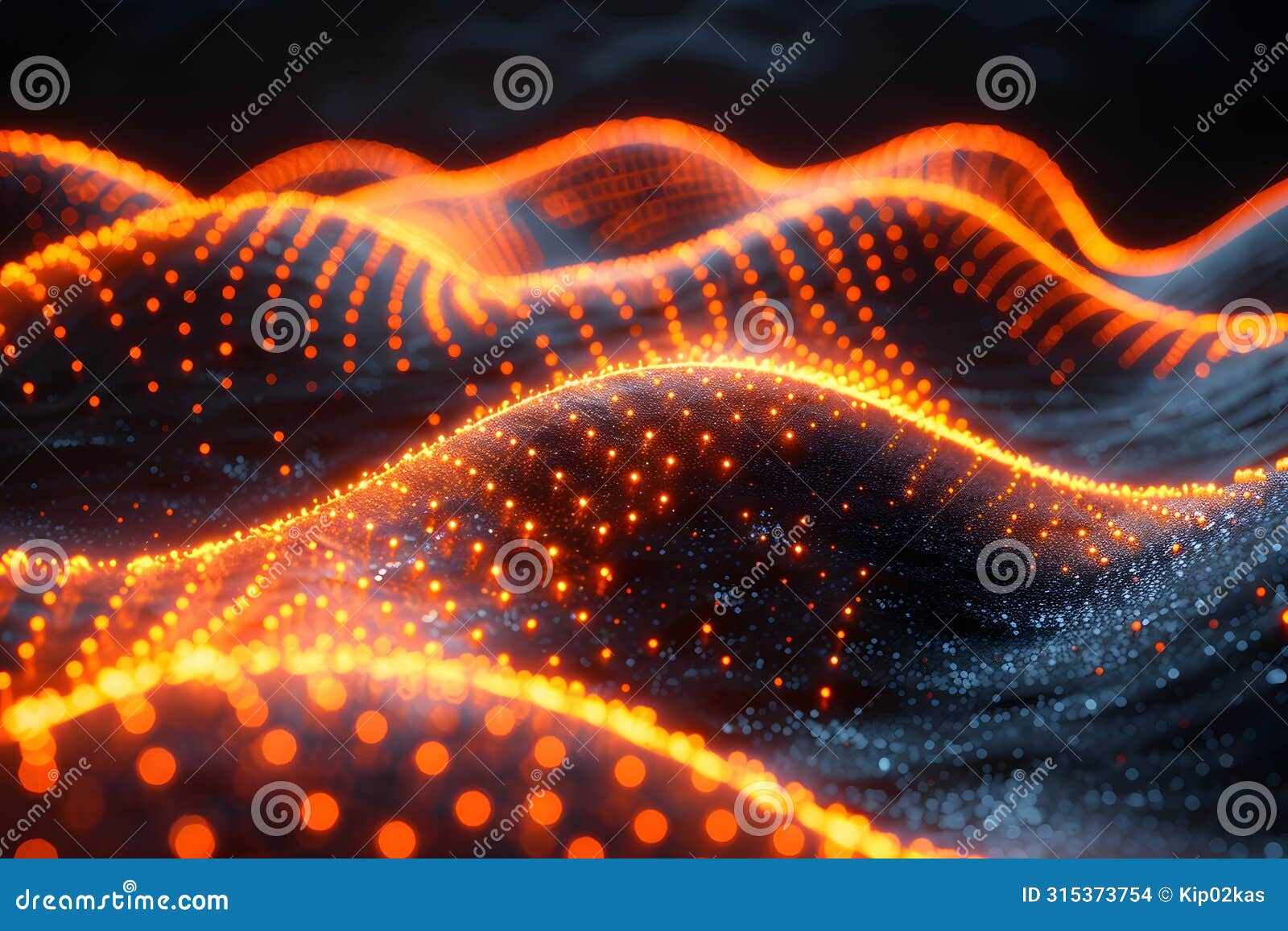 Wave of Light Bursting in Motion. Generative AI Stock Illustration ...