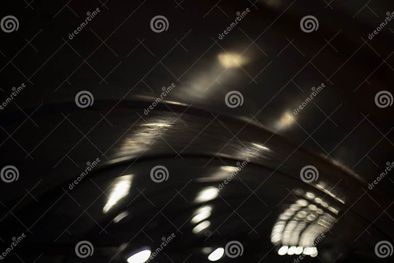 Wave of Light on Surface. Lights on Dome Stock Photo - Image of light ...