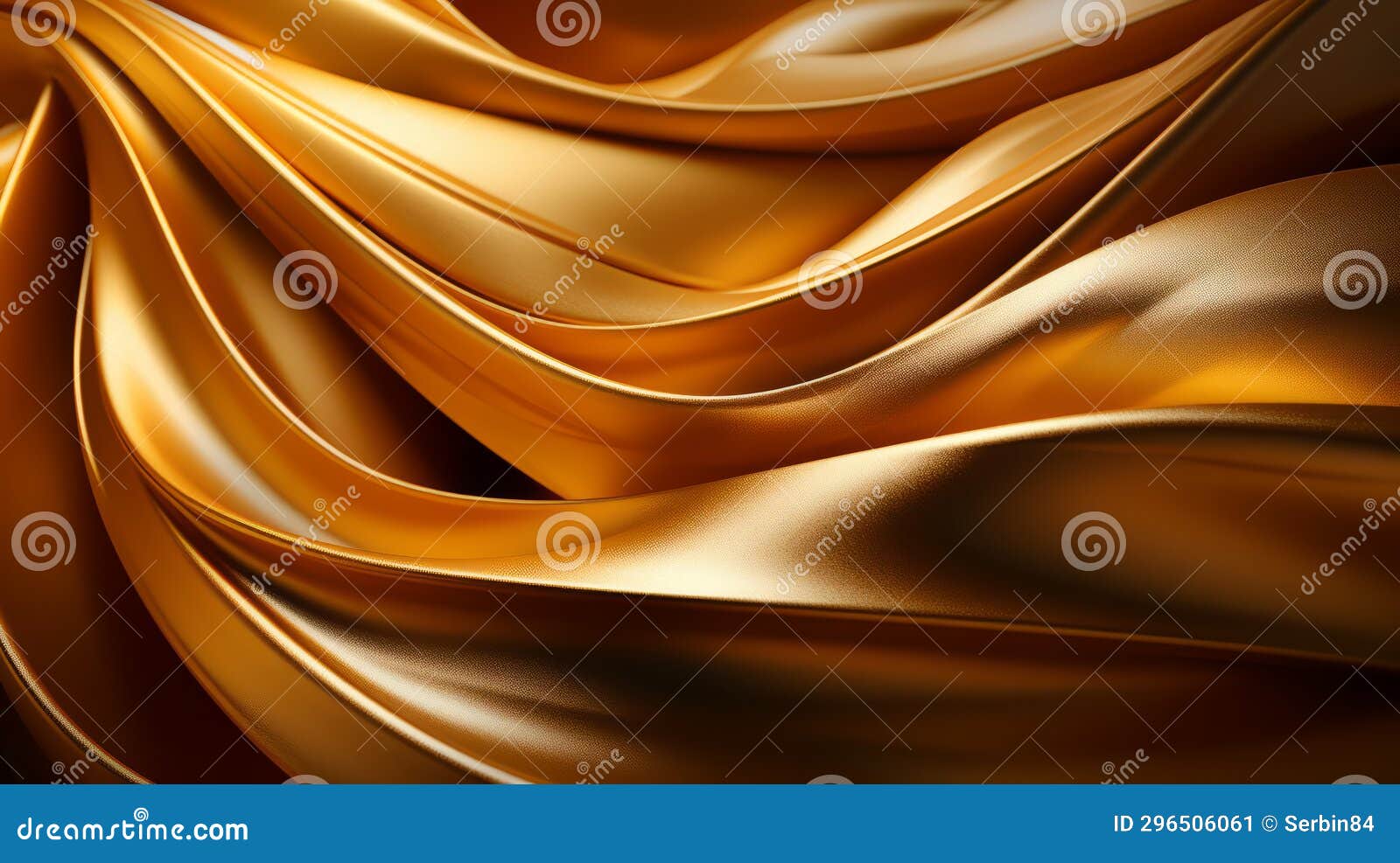 Wave-like Texture of Gold. Gold Background. Expensive Gold. Horizontal ...