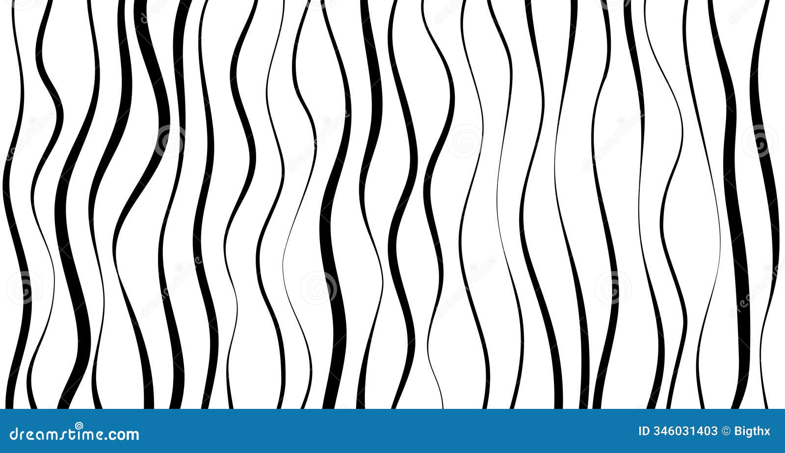 Wave Line Black White Background Stock Vector - Illustration of ...