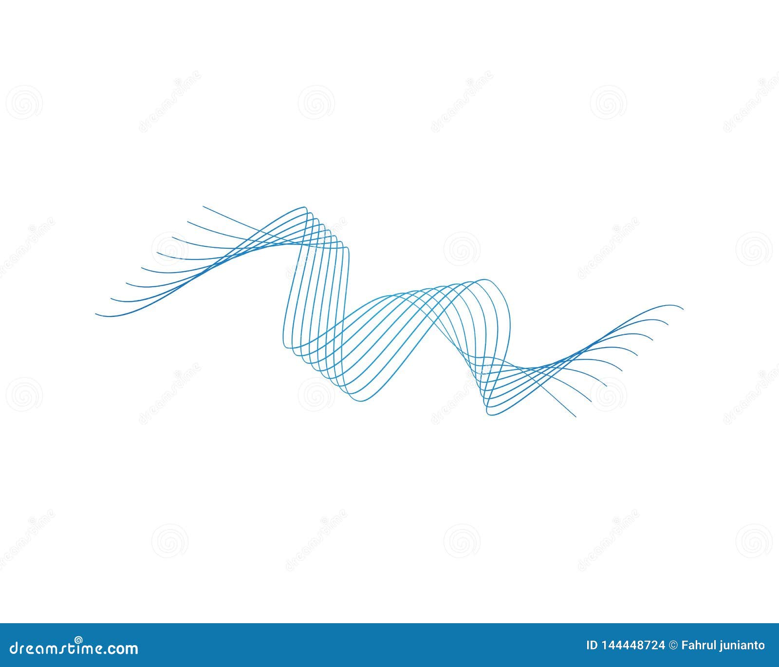 Wave Line Color Logo Vector Stock Vector - Illustration of music ...