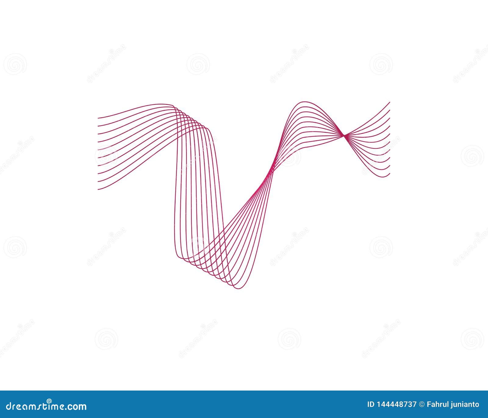 Wave Line Color Logo Vector Stock Vector - Illustration of graphic ...