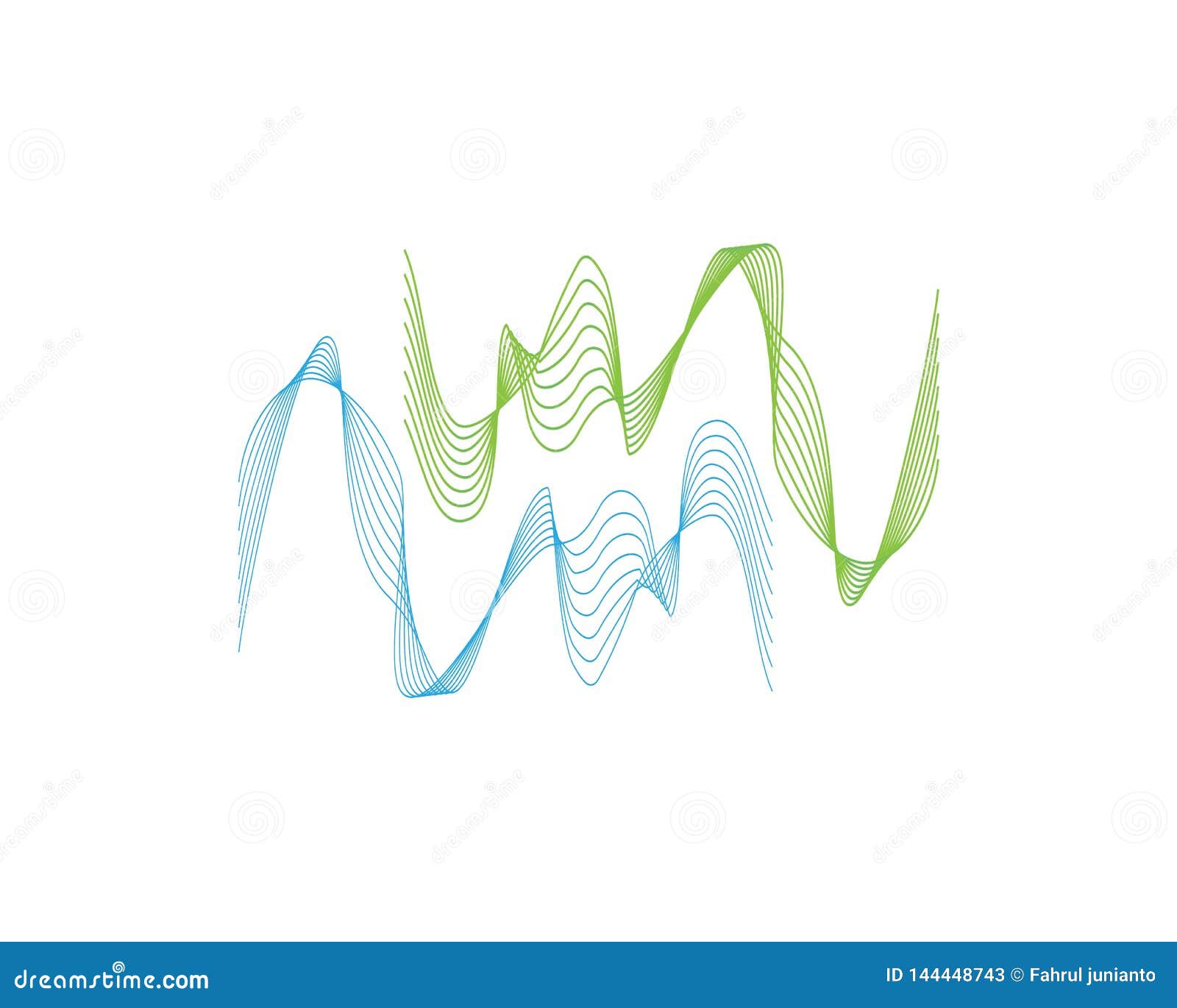 Wave Line Color Logo Vector Stock Vector - Illustration of sound, shape ...