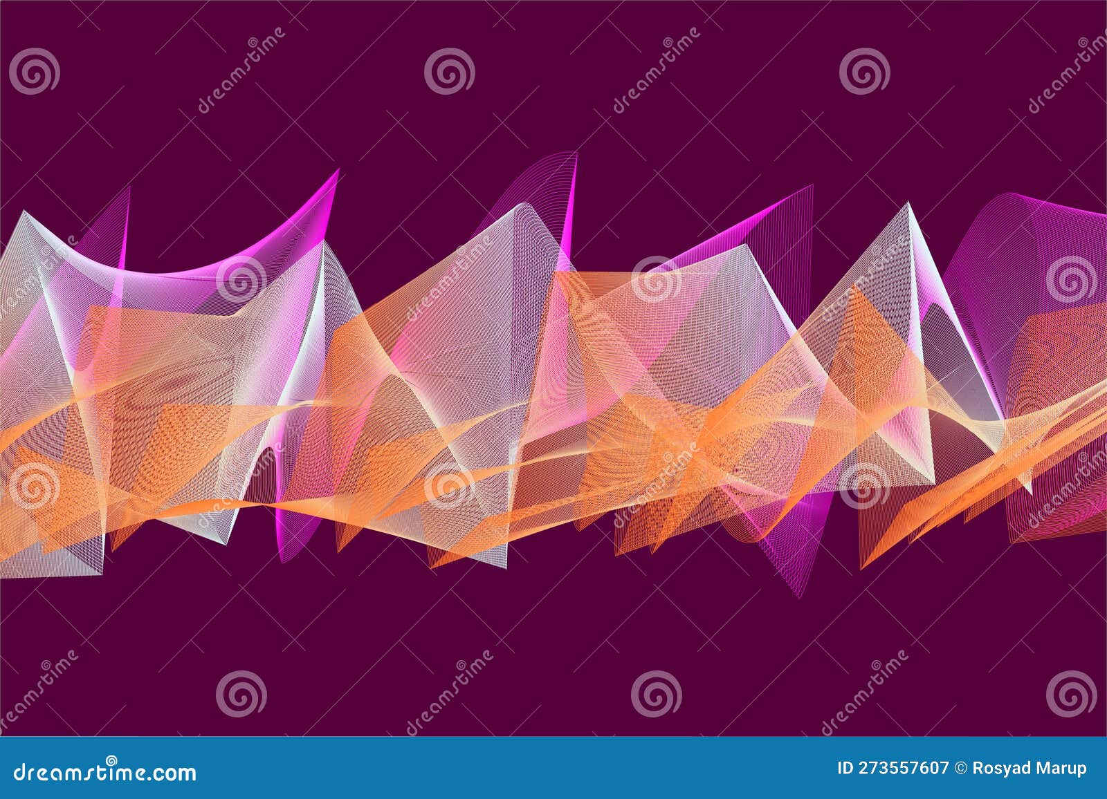 Astetic Color Wave Line Effect Background Wallpaper, Illustration Stock ...