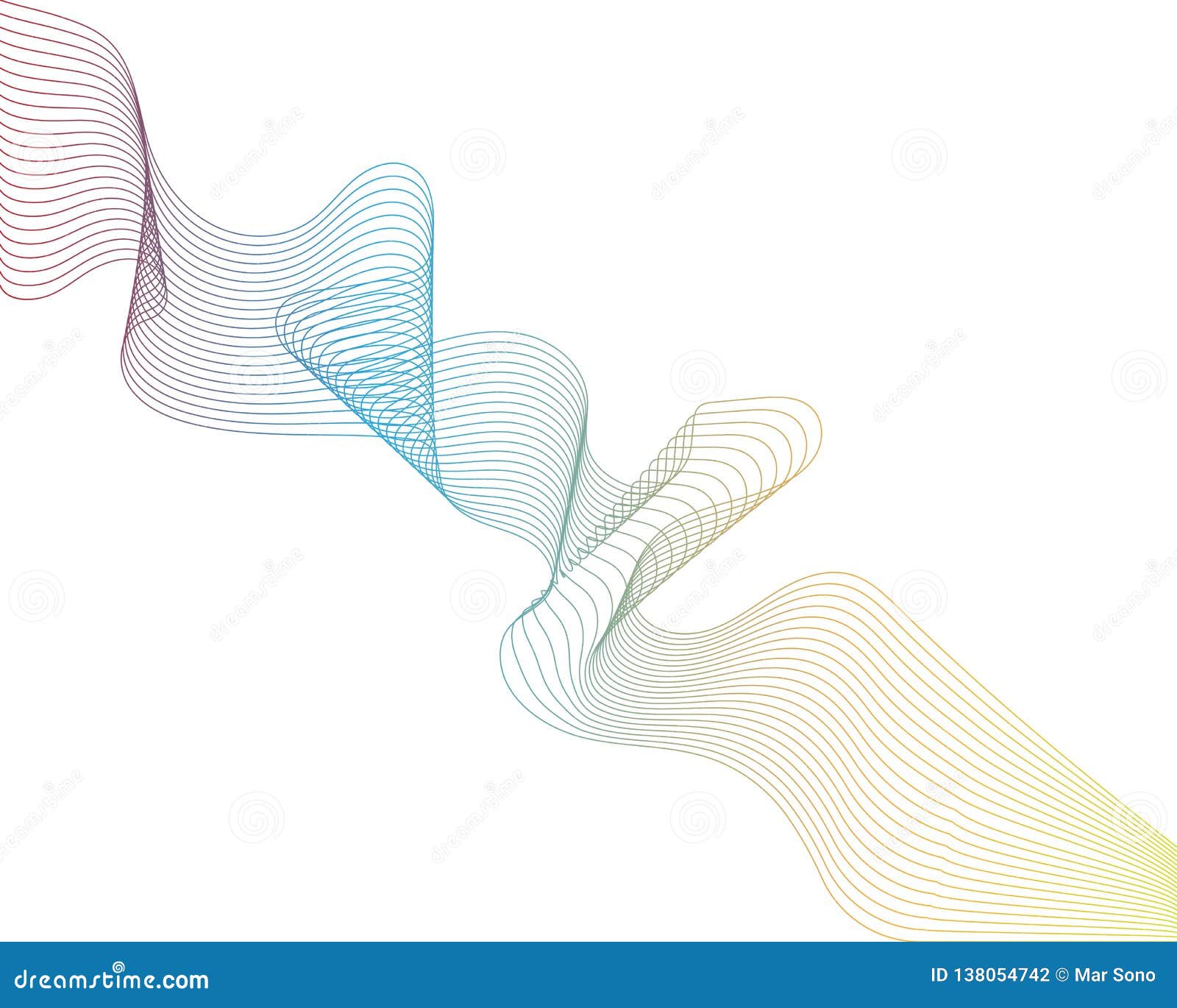 Wave Line Graphic Illustration Vector Stock Vector - Illustration of ...