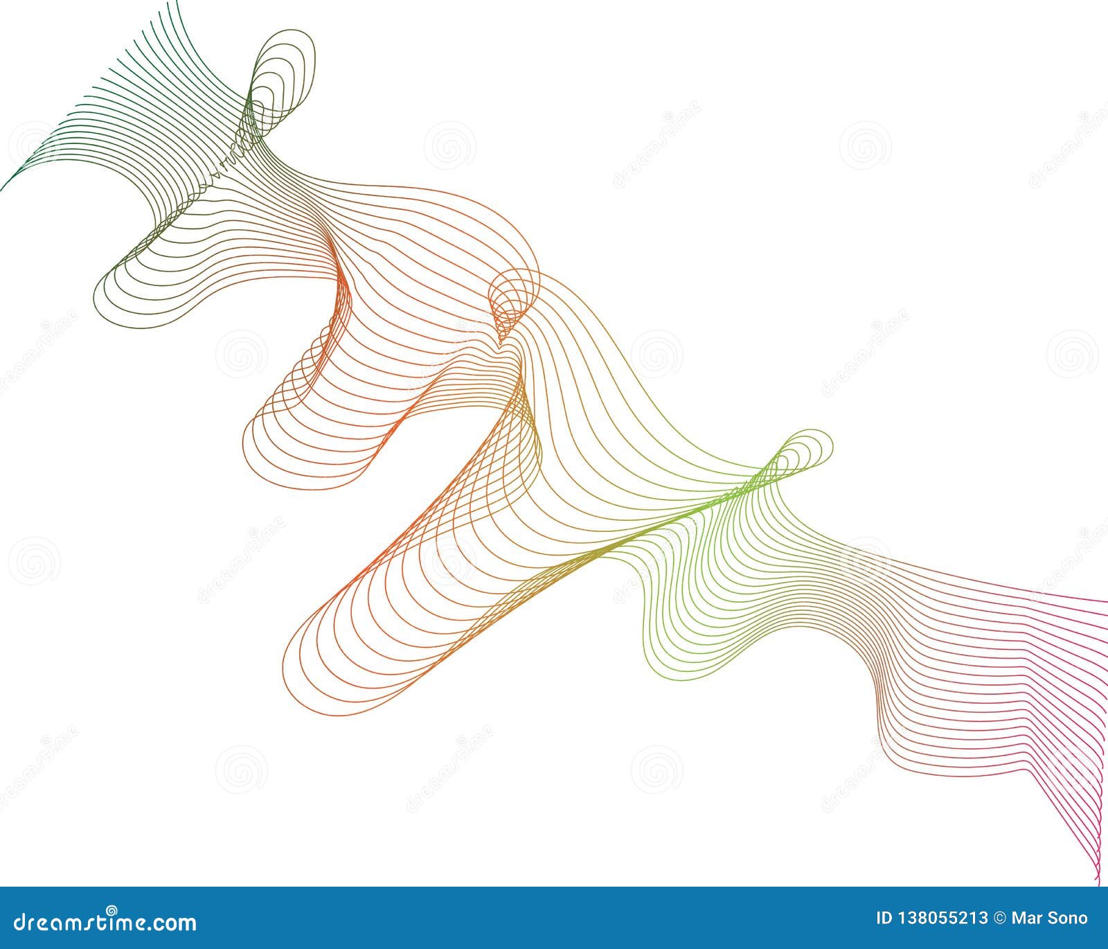 Wave Line Graphic Illustration Vector Stock Vector - Illustration of ...