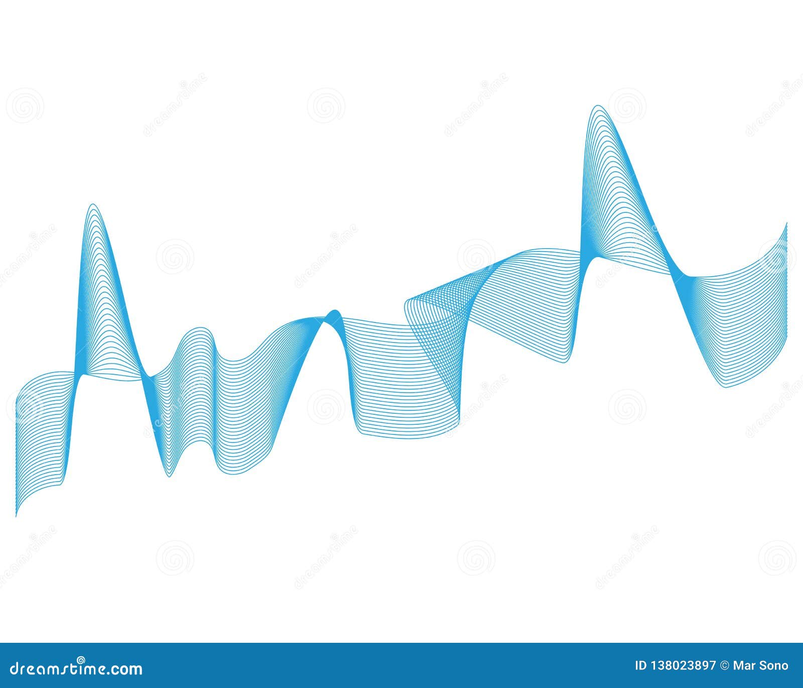 Wave Line Illustration Vectors Stock Vector - Illustration of wave ...