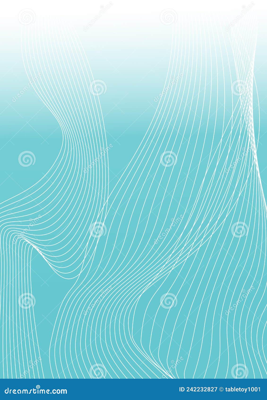 Wave Line on Light Blue Background Abstract Vector. Art Wavy Shape ...