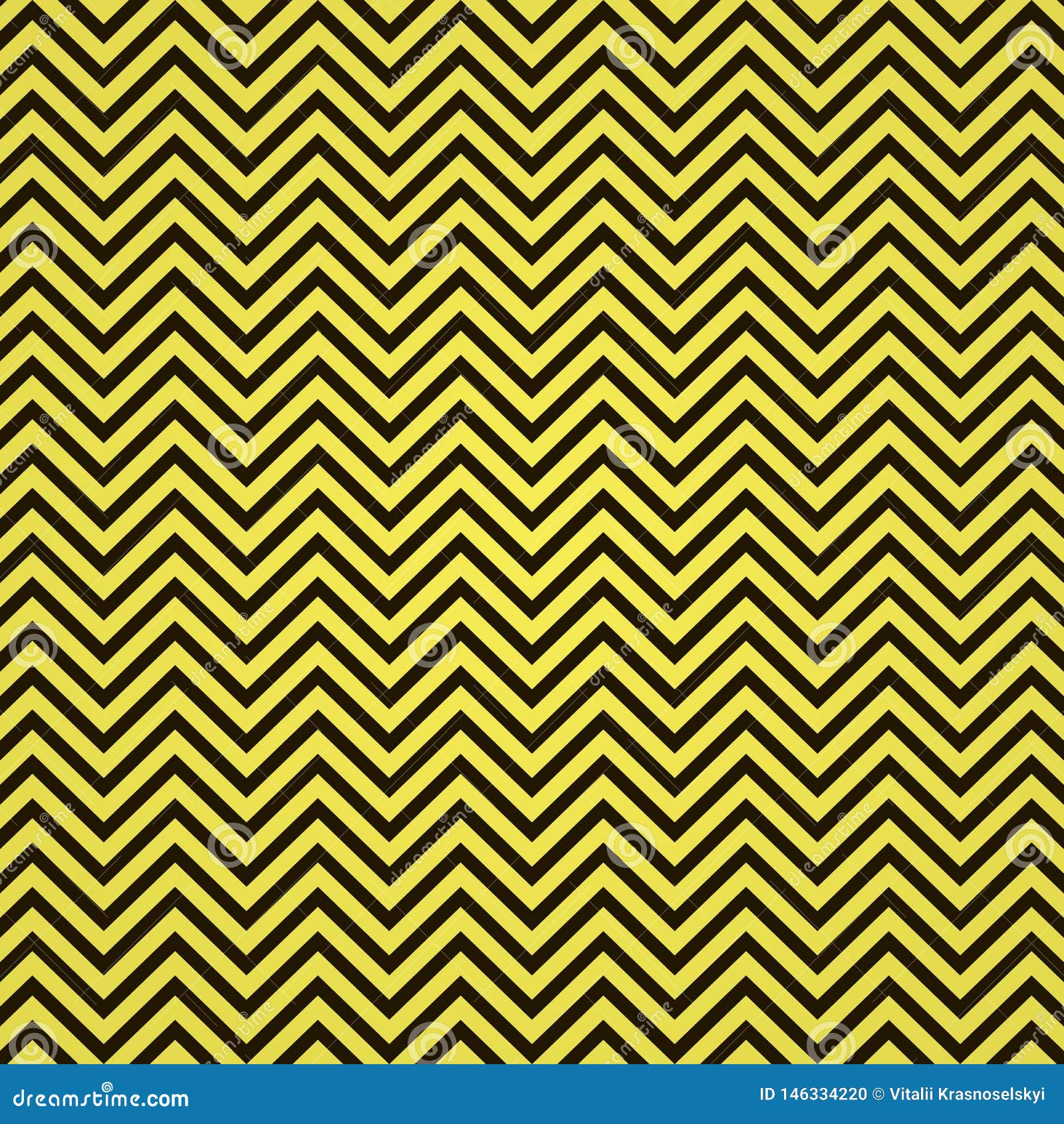 Wave Line Pattern. Abstract Background. Black Lines on Yellow ...
