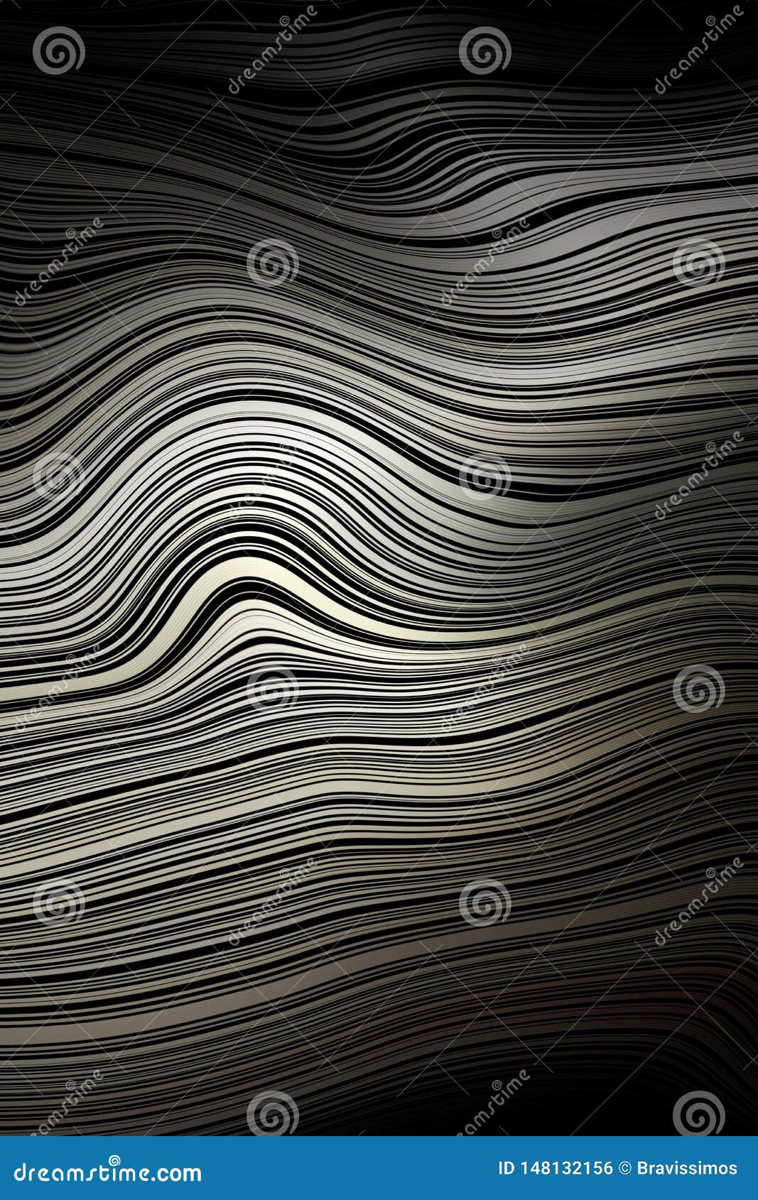 Wave Line Pattern Cover Background, Graphic Ripple Stock Illustration ...
