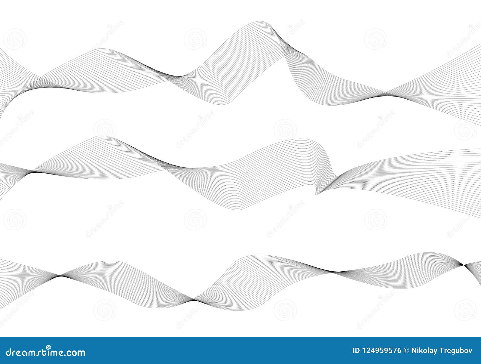Wave Line in Space Abstraction Space Geometry Stock Vector ...