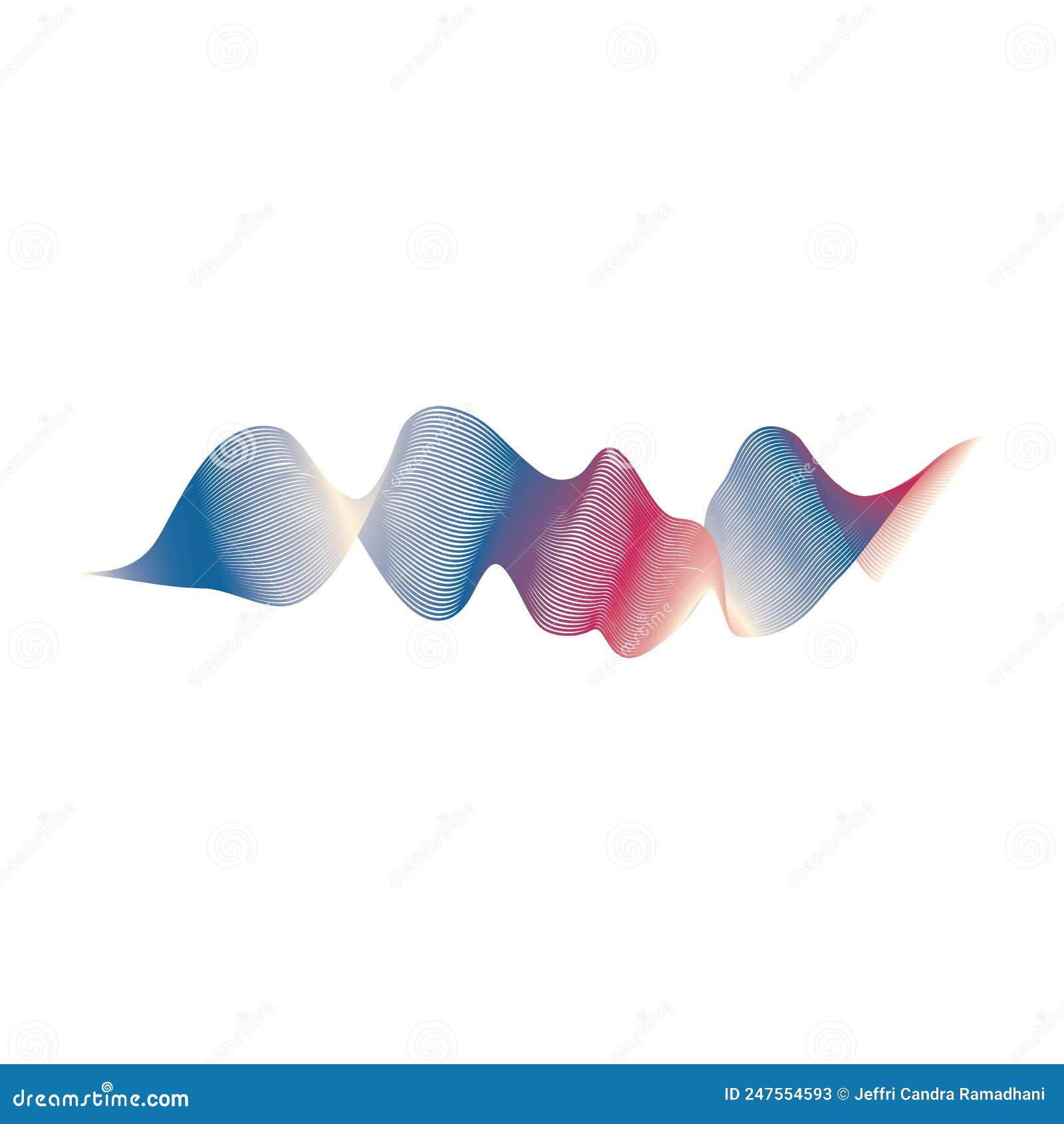 Wave Line Vector Color Background Stock Vector - Illustration of ...