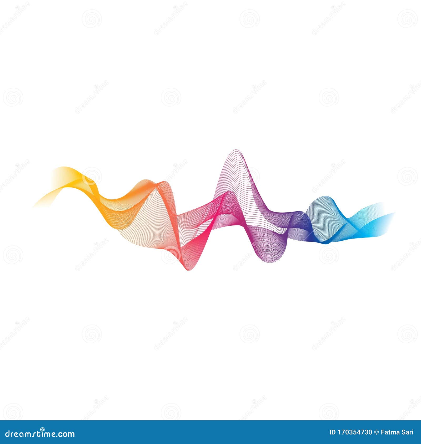 Wave line vector icon stock vector. Illustration of white - 170354730