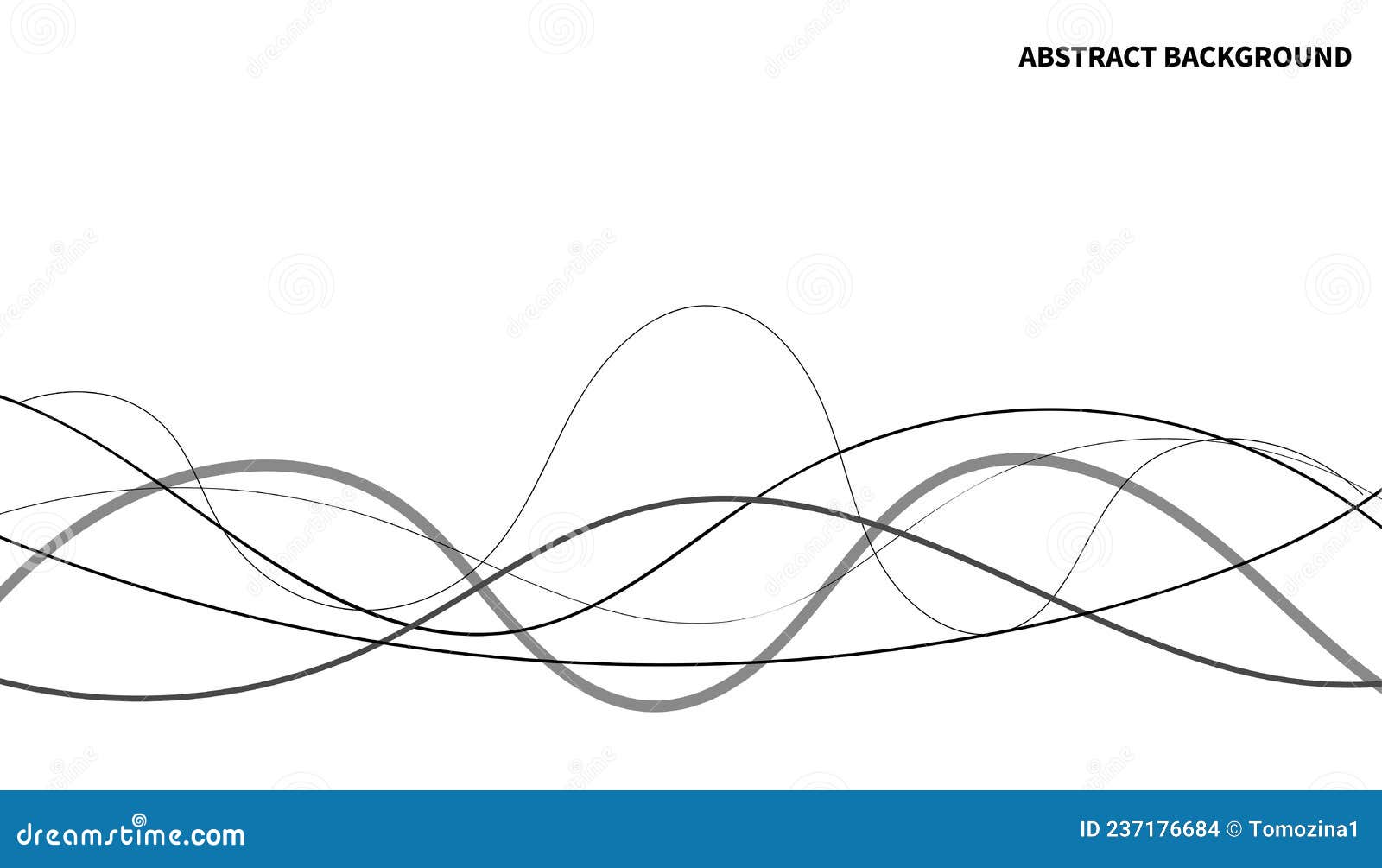 Wave Line White and Black Background Stock Vector - Illustration of ...
