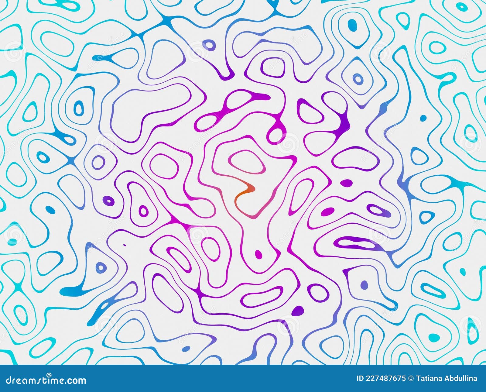 Wave Linear Pattern with a Gradient Stock Illustration - Illustration ...