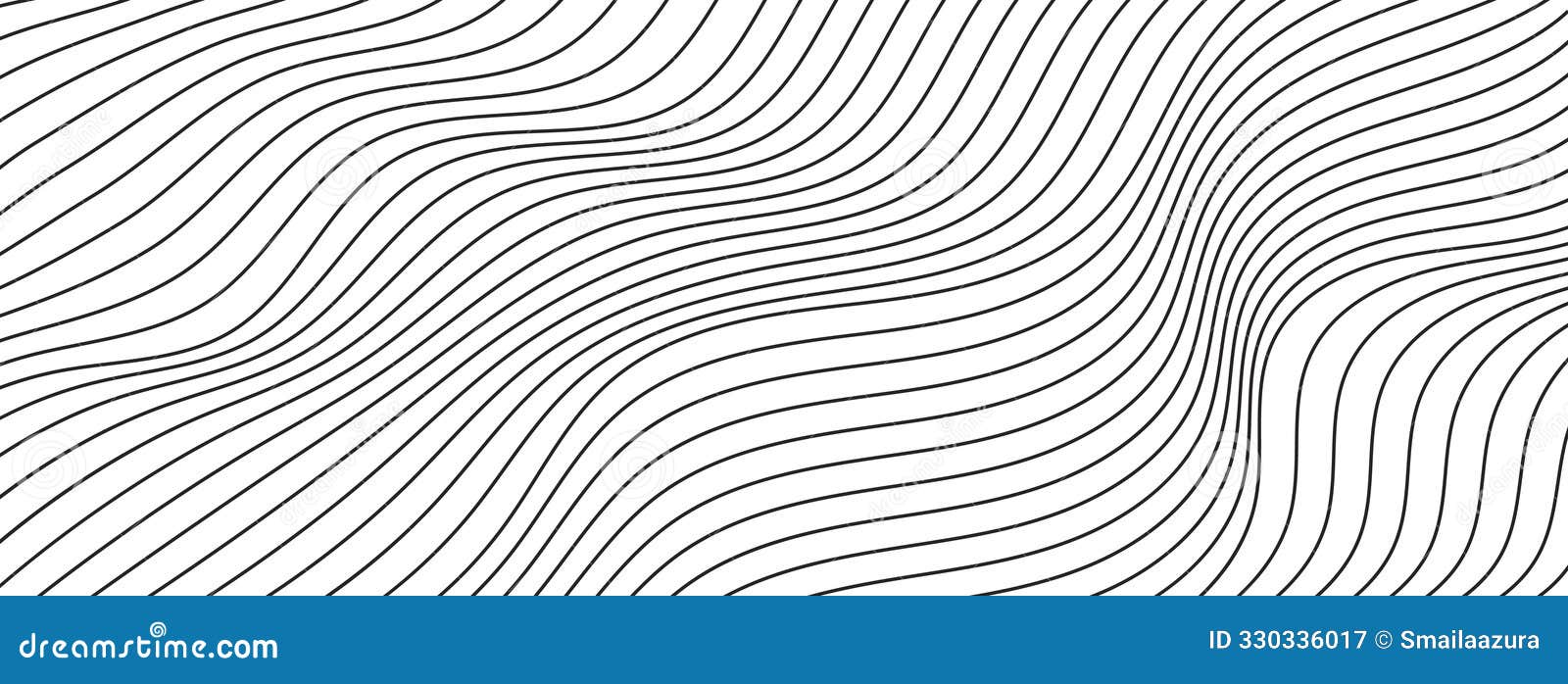 Wave Lines Abstract Background, Black Thin Wavy Stripes with Movement ...