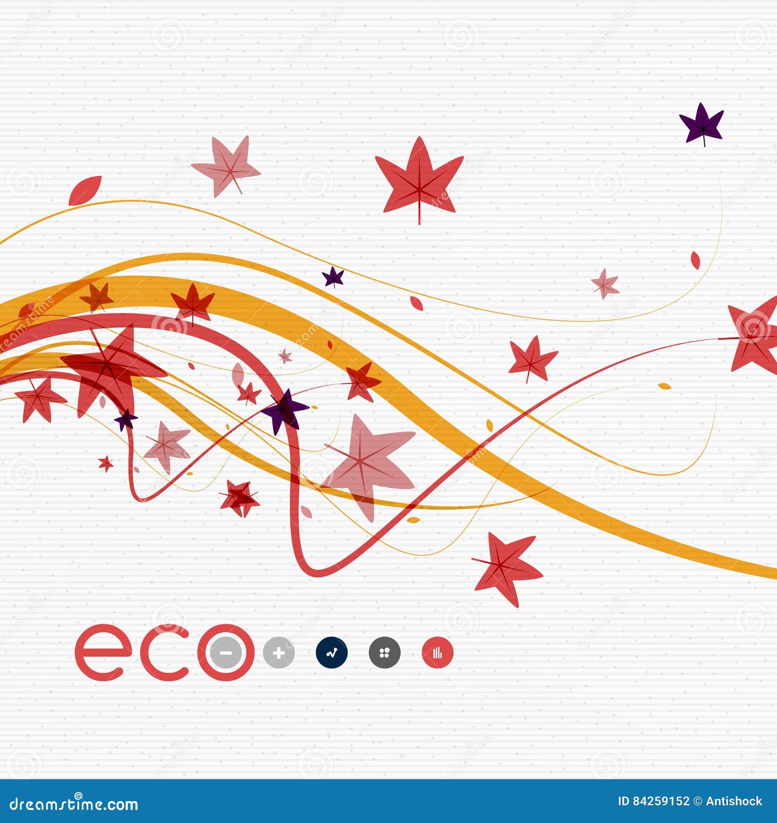 Wave Lines, Floral Abstract Background Stock Illustration ...