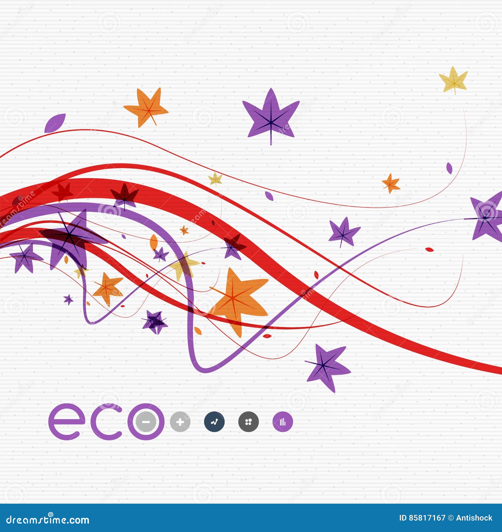 Wave Lines, Floral Abstract Background Stock Vector - Illustration of ...