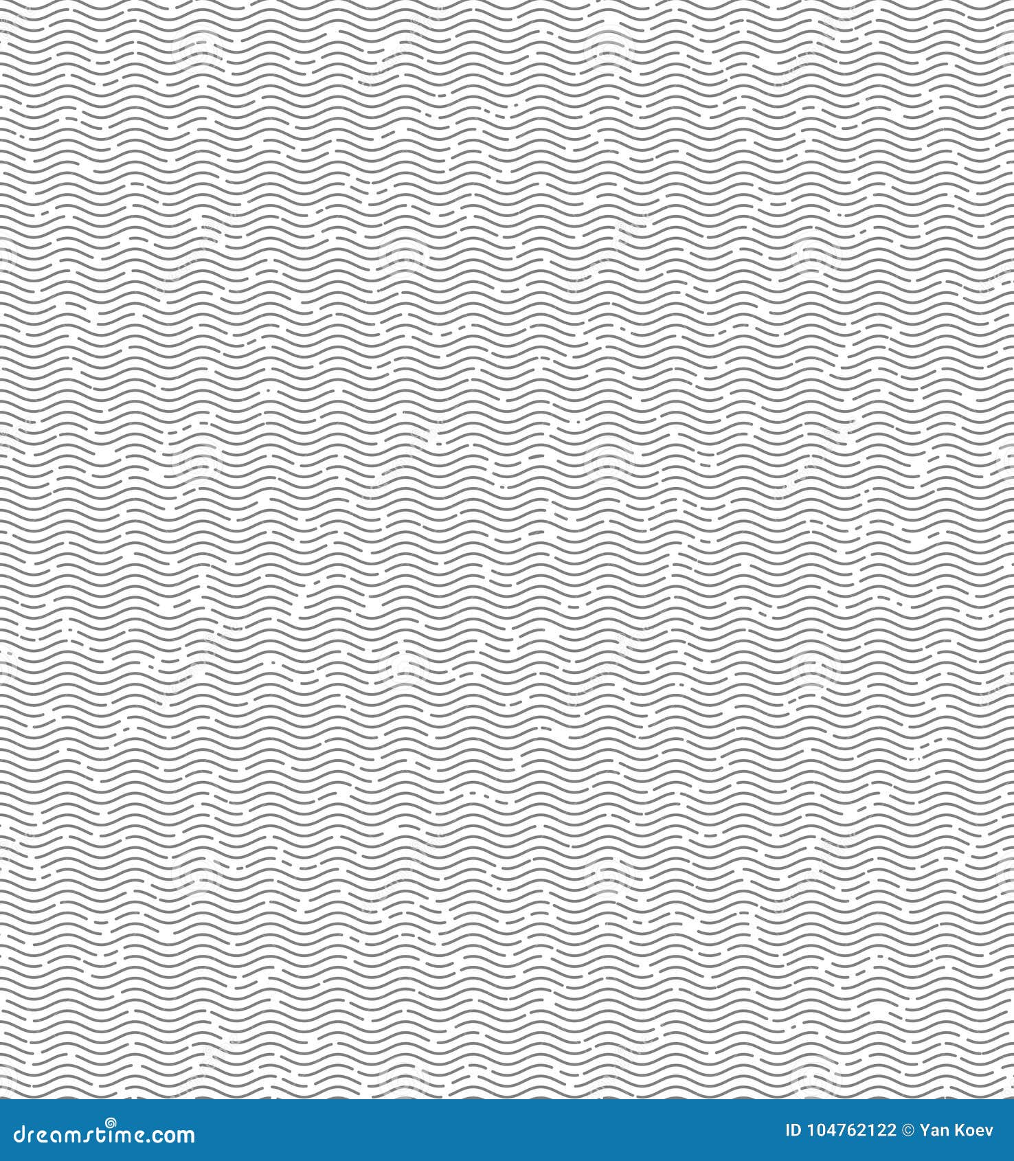 Wave Lines with Gaps Gray Seamless Pattern Stock Vector - Illustration ...