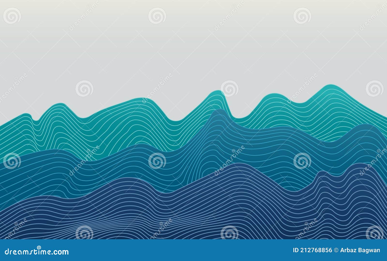 Wave Lines Mountain Abstract Pattern Background Stock Vector ...