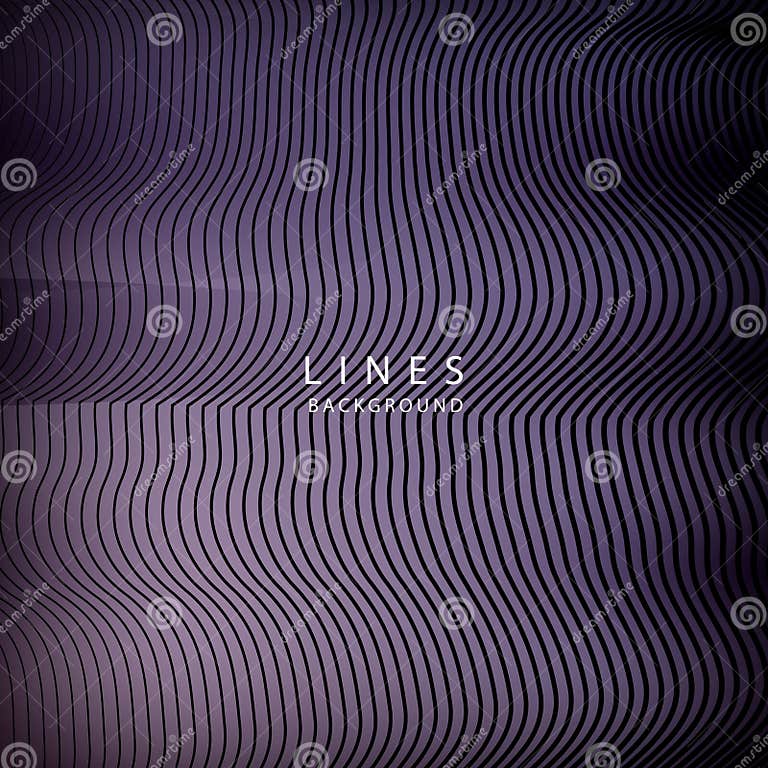 Wave Lines Pattern An Abstract Stripe Background Vector Stock Vector Illustration Of Curve
