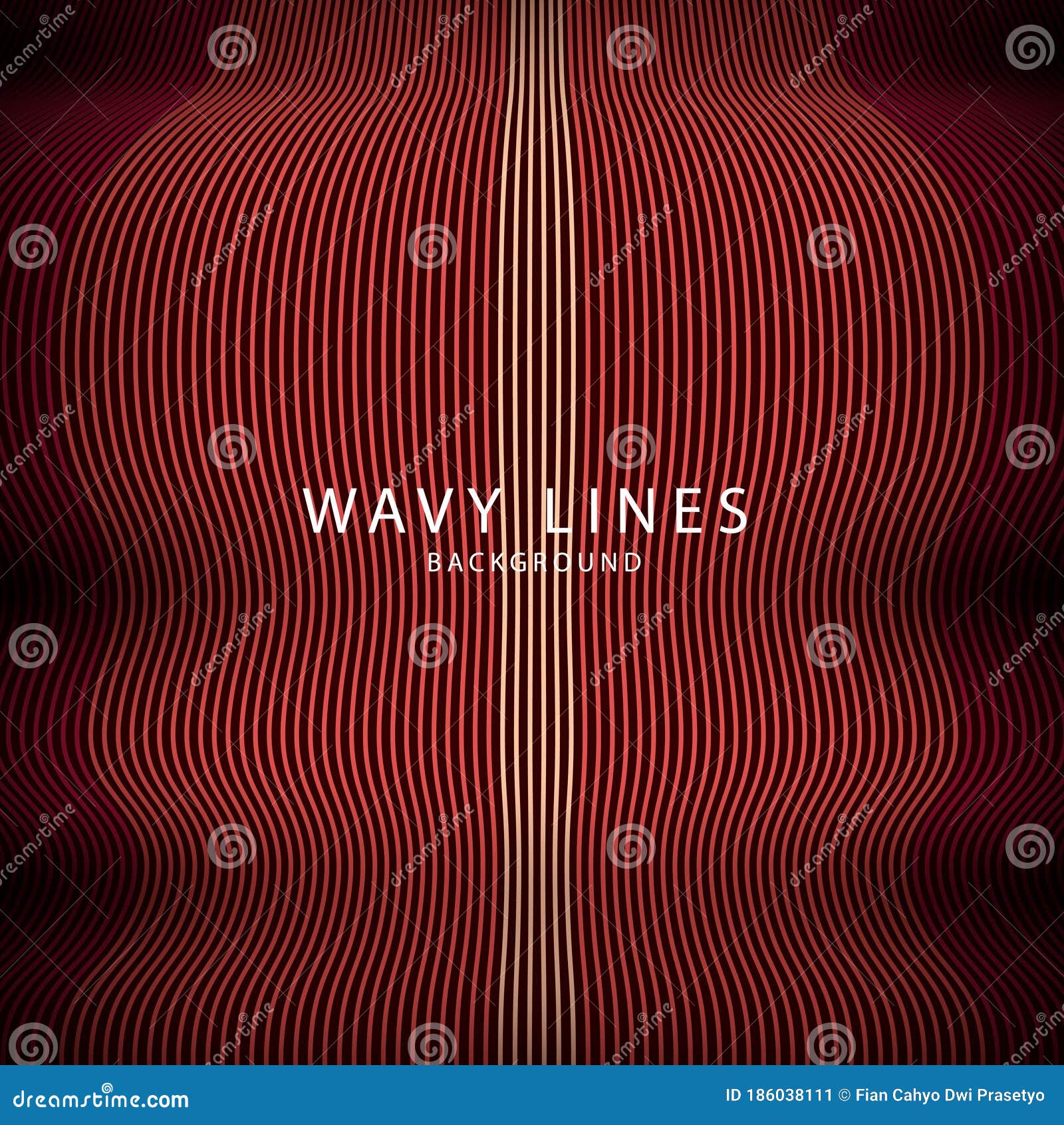 Wave Lines Pattern An Abstract Stripe Background Vector Stock Vector Illustration Of Colorful