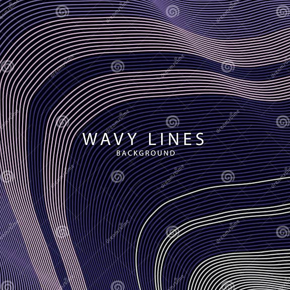 Wave Lines Pattern An Abstract Stripe Background Vector Stock Vector Illustration Of Effect