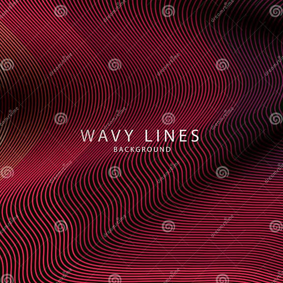 Wave Lines Pattern An Abstract Stripe Background Vector Stock Vector Illustration Of