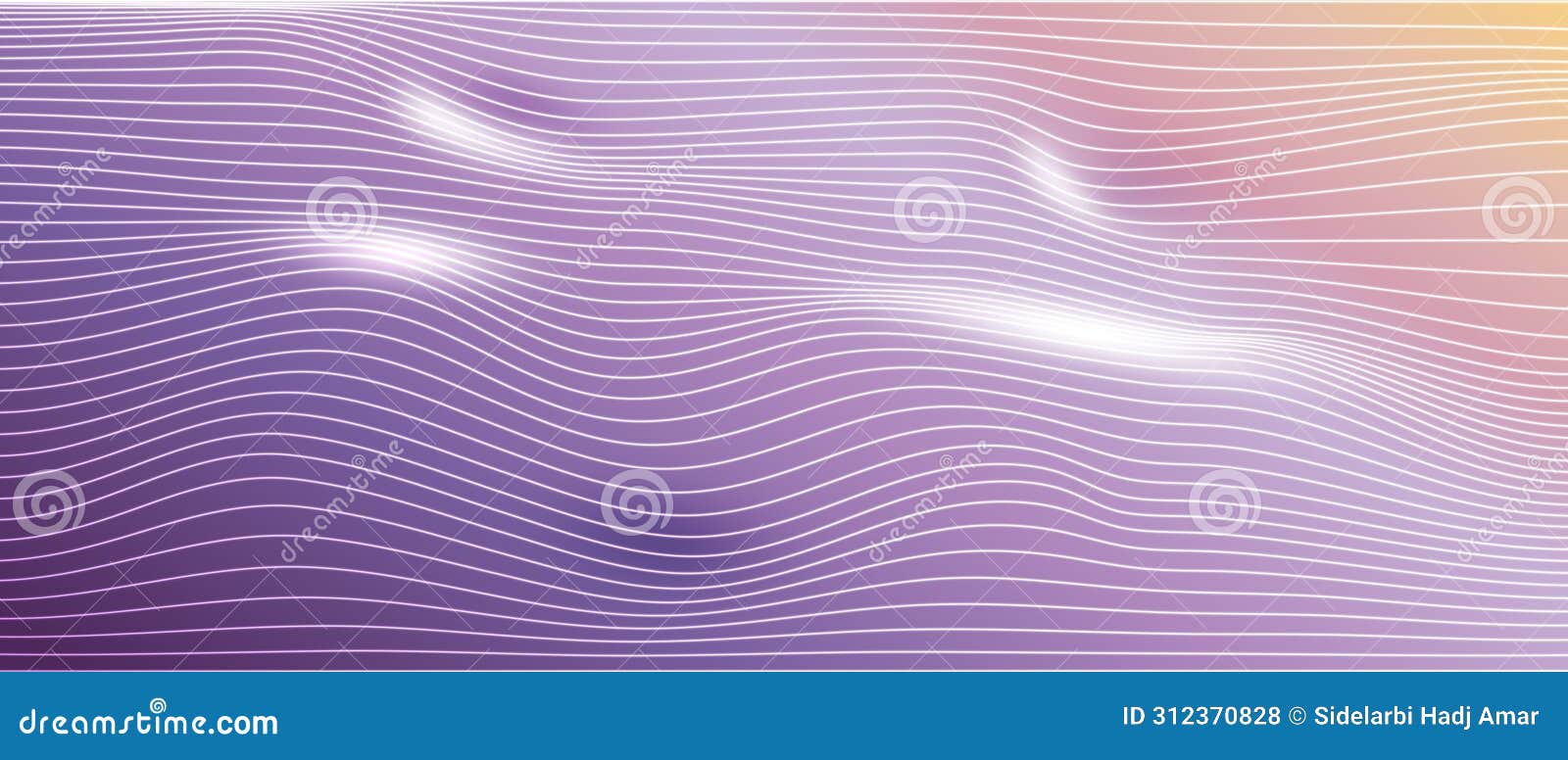 Wave Lines Pattern Smooth Curve Flowing Dynamic for Concept of ...