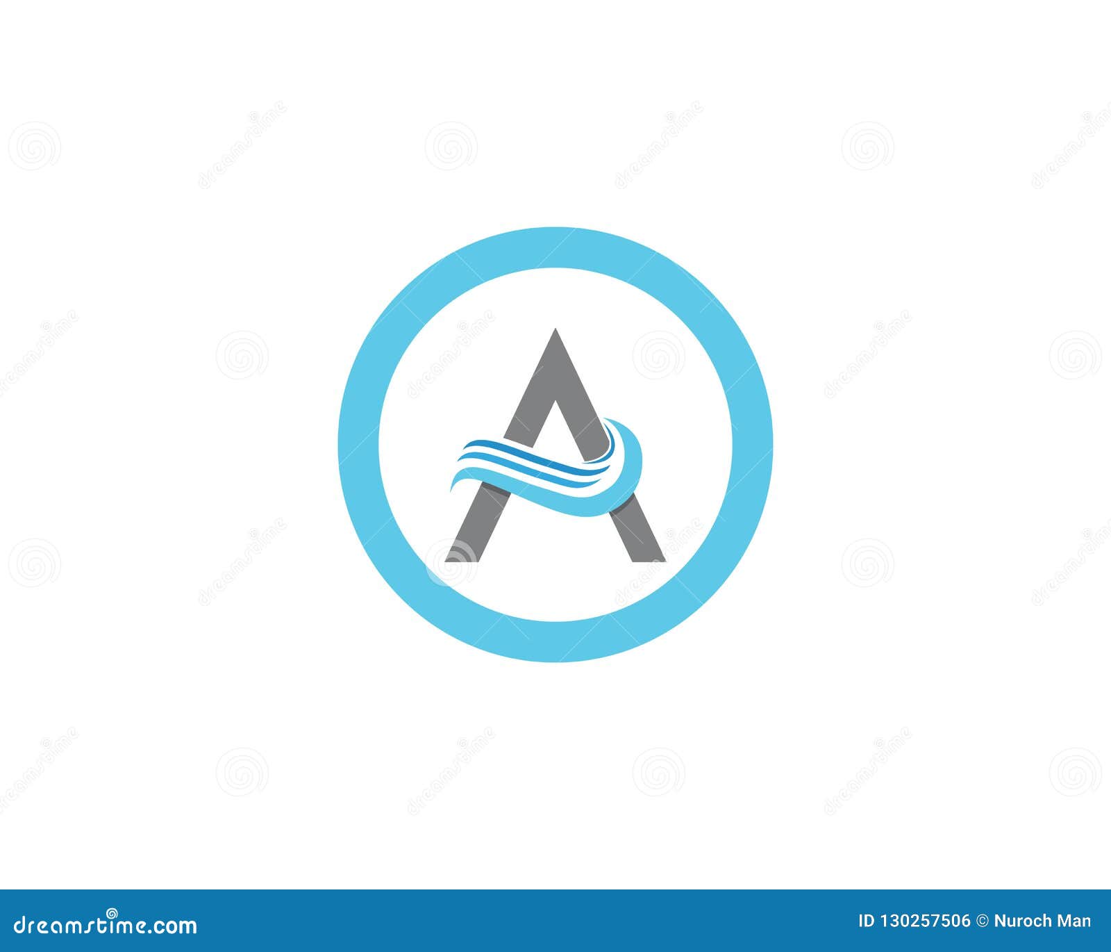 A Wave Logo stock illustration. Illustration of clear - 130257506