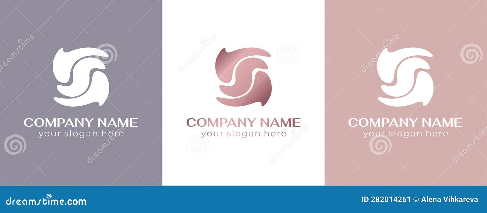 Wave Logo. Abstract Universal Logo for Business. Elegant Flowing Lines ...