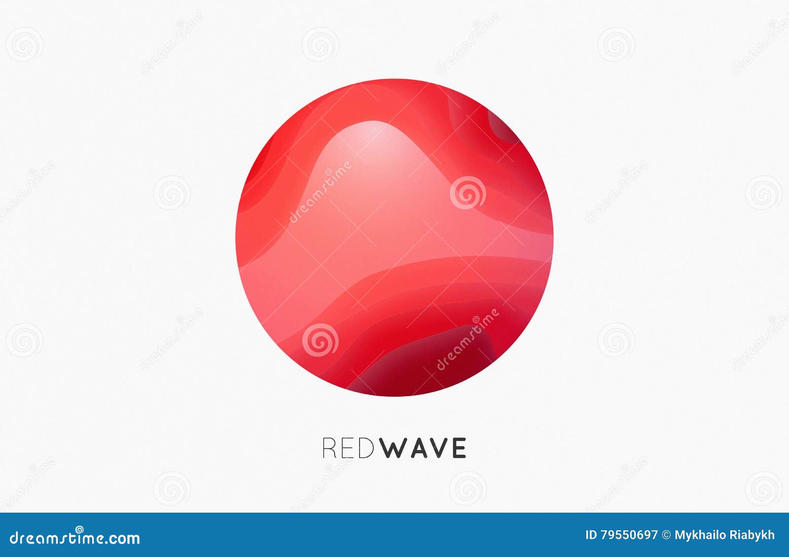 Wave Logo. Business Icon. Red . Company Stock Illustration ...