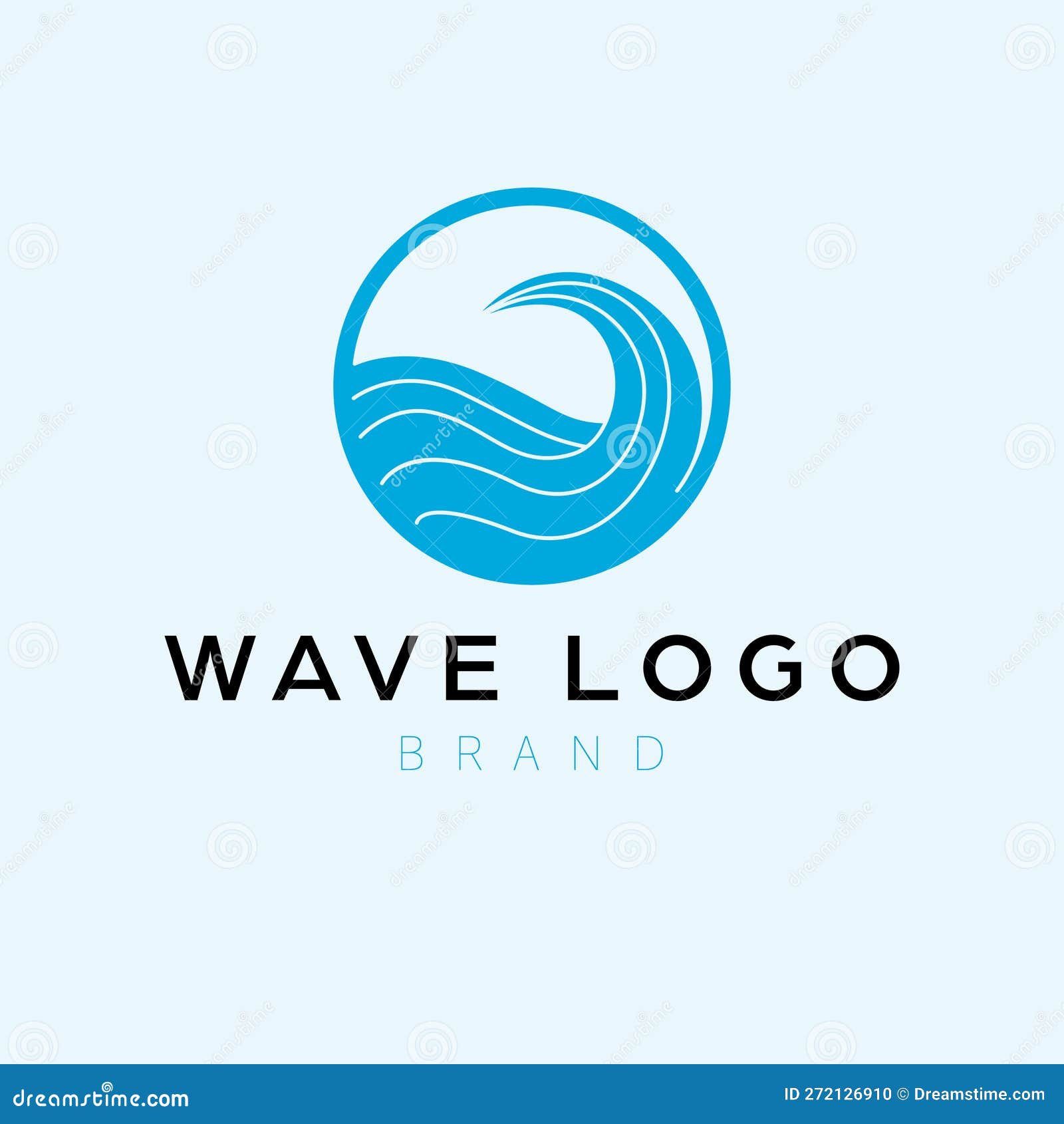 Wave Logo Design. Wave in Circle Logotype. Modern and Simple Logo Stock Vector - Illustration of ...