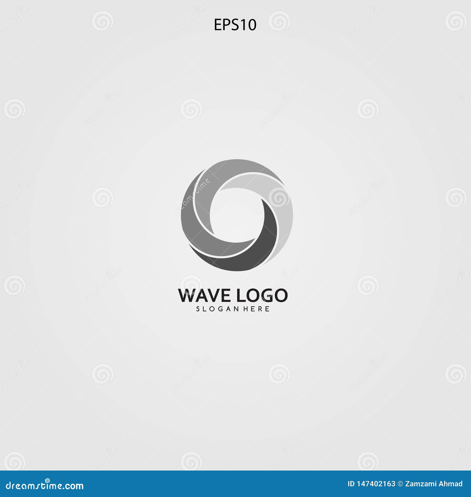 Wave Logo Design Minimalist and Elegant Concept Stock Illustration ...