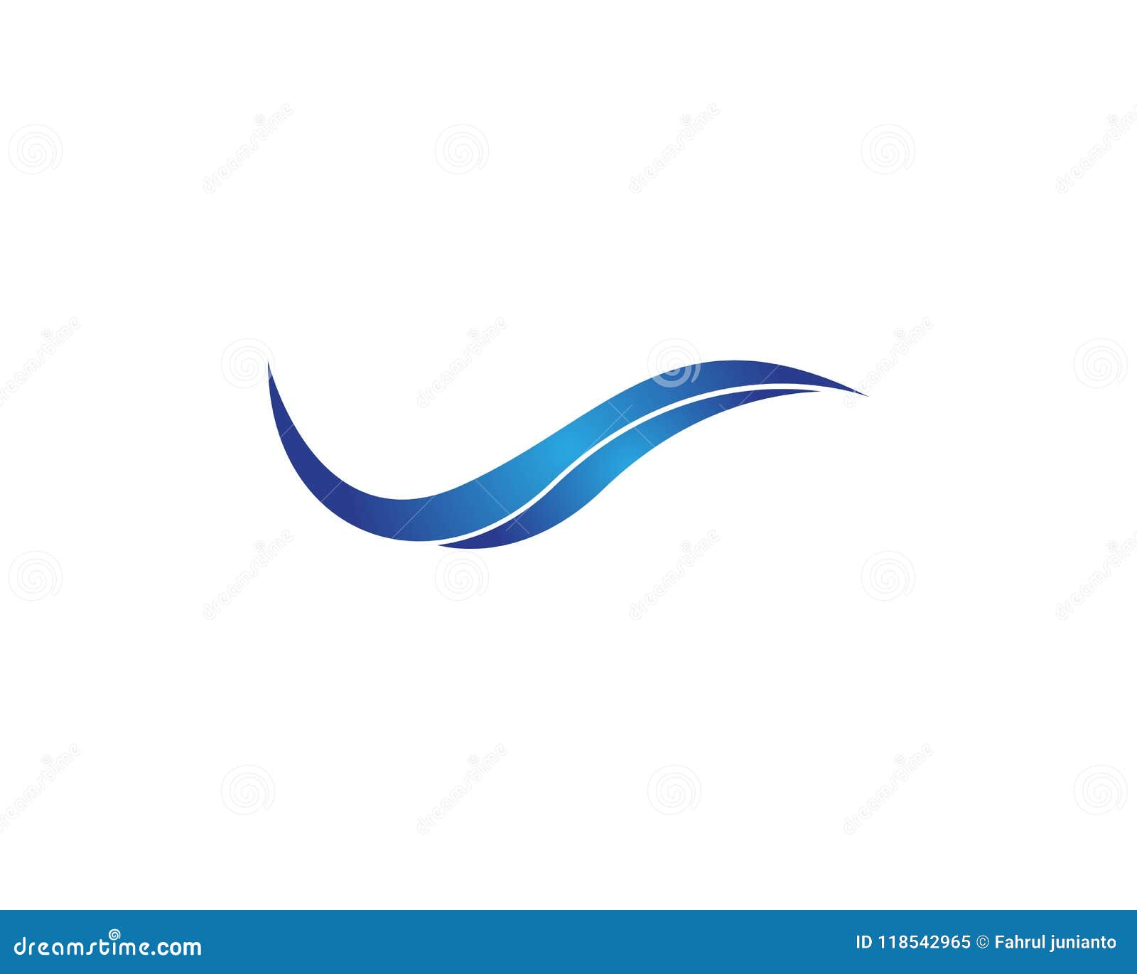 Wave logo design template stock vector. Illustration of aqua - 118542965