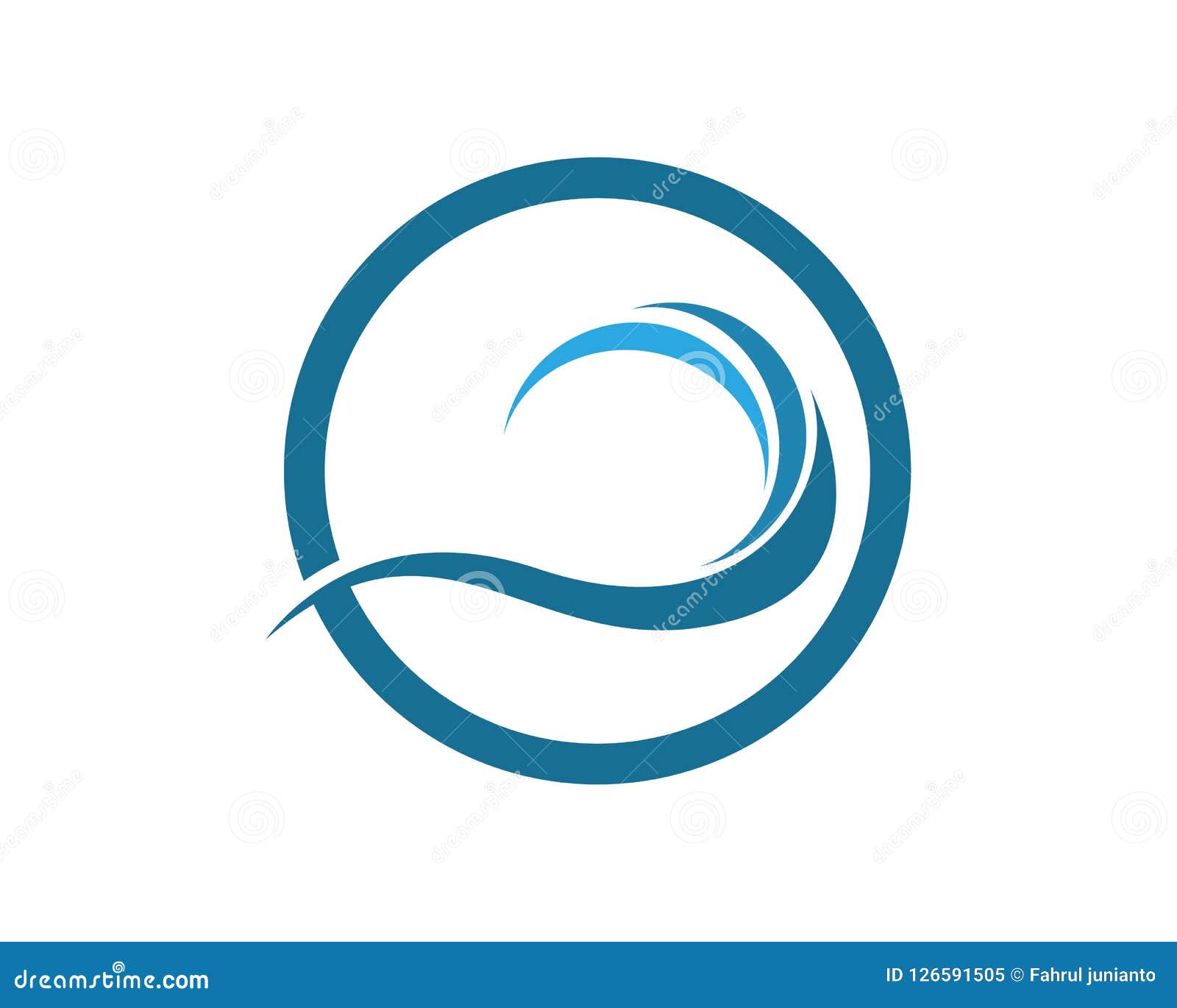 Wave Logo Design Template stock vector. Illustration of flow - 126591505