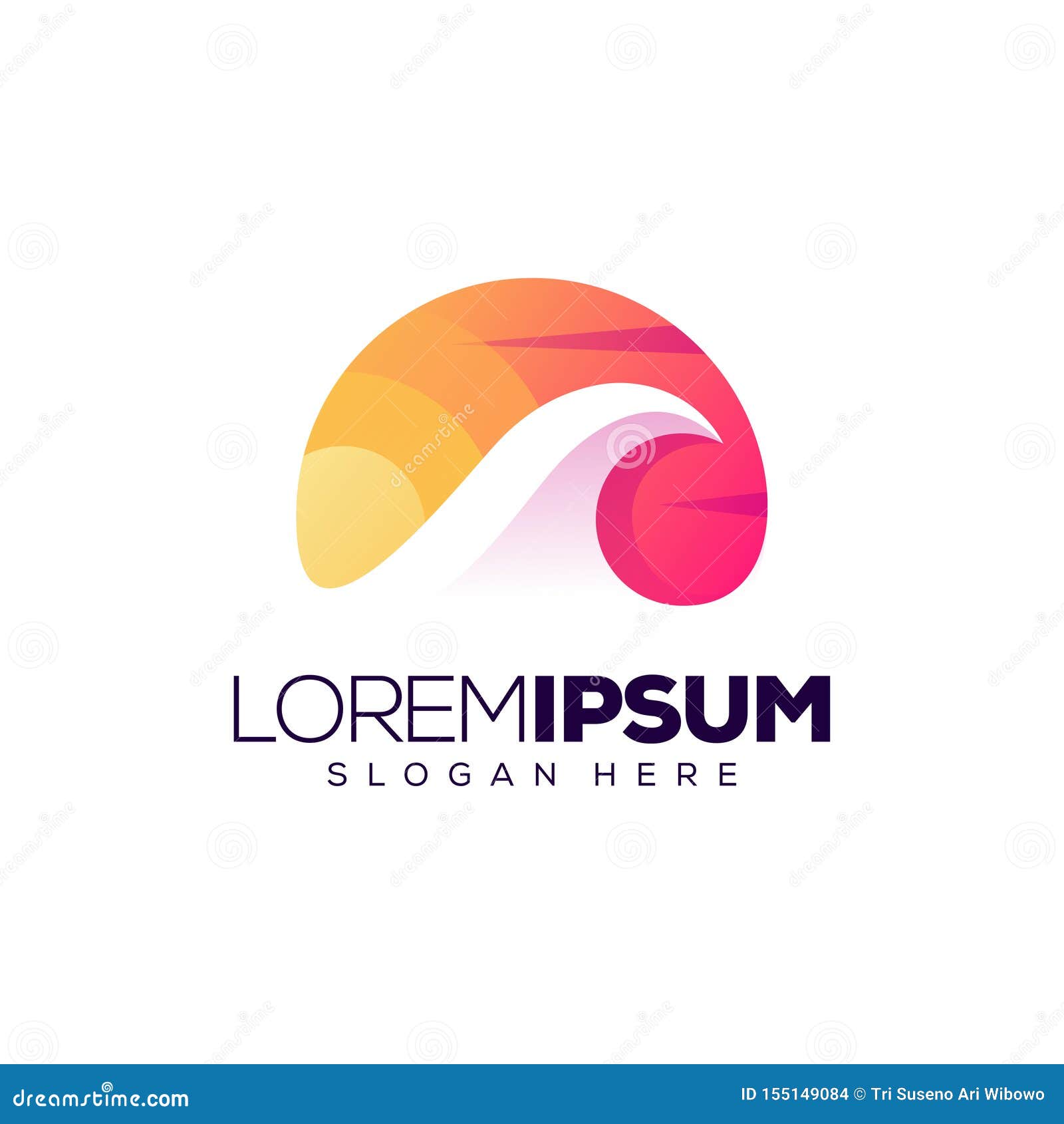 Wave Logo Design Vector Illustration Stock Illustration - Illustration ...